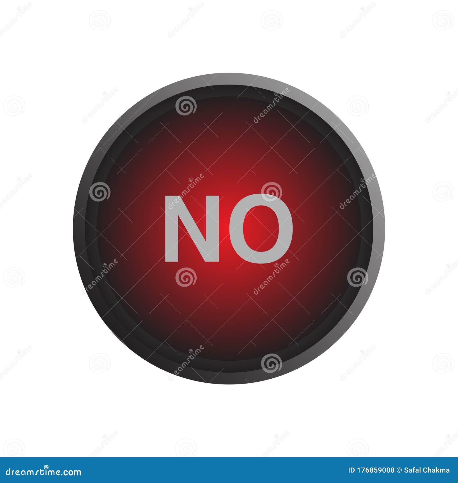 No Buttons. Round Shape, Round Circle Stock Vector - Illustration of ...