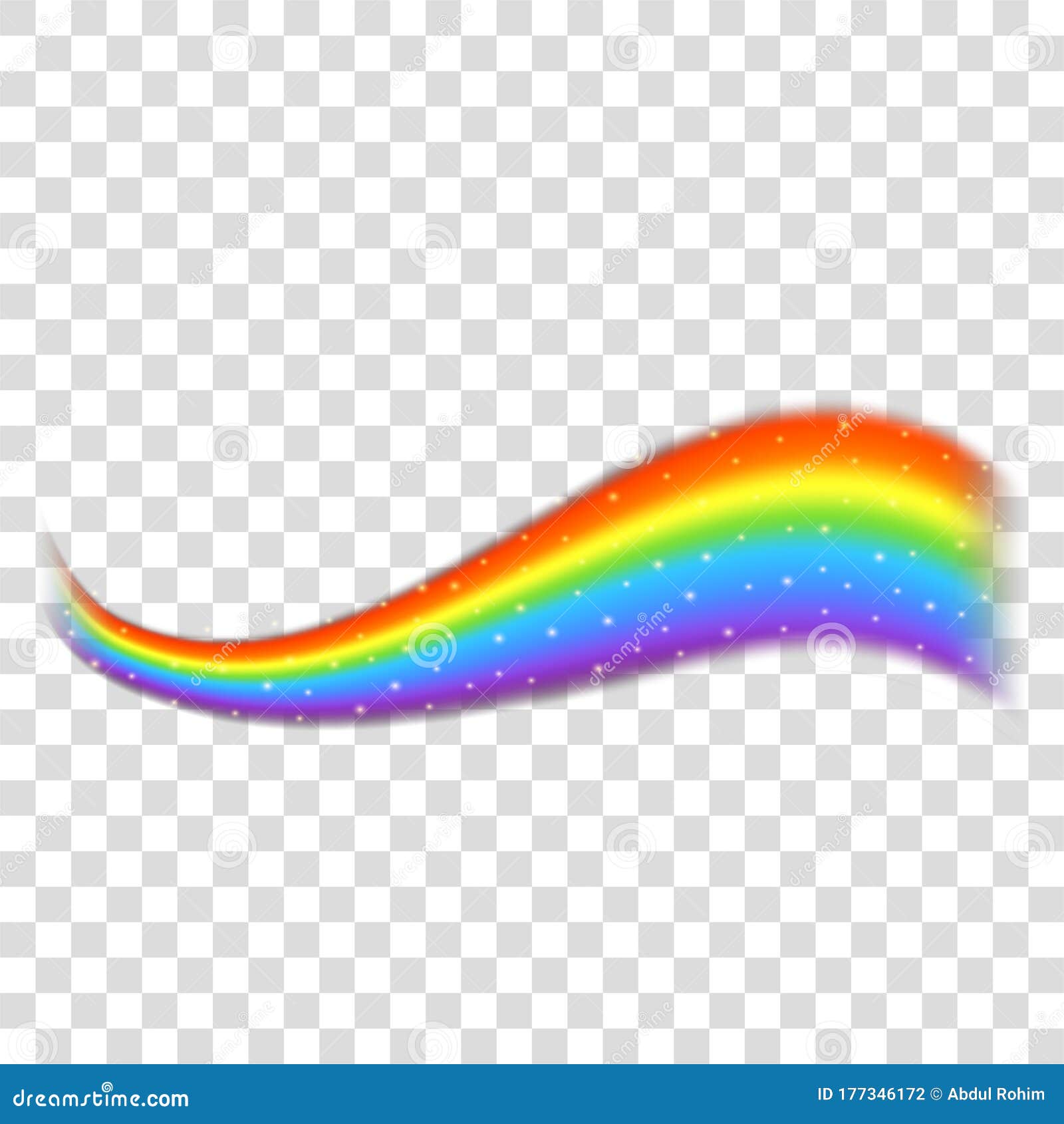 Rainbow Icon Isolated on Transparent Background Stock Vector ...