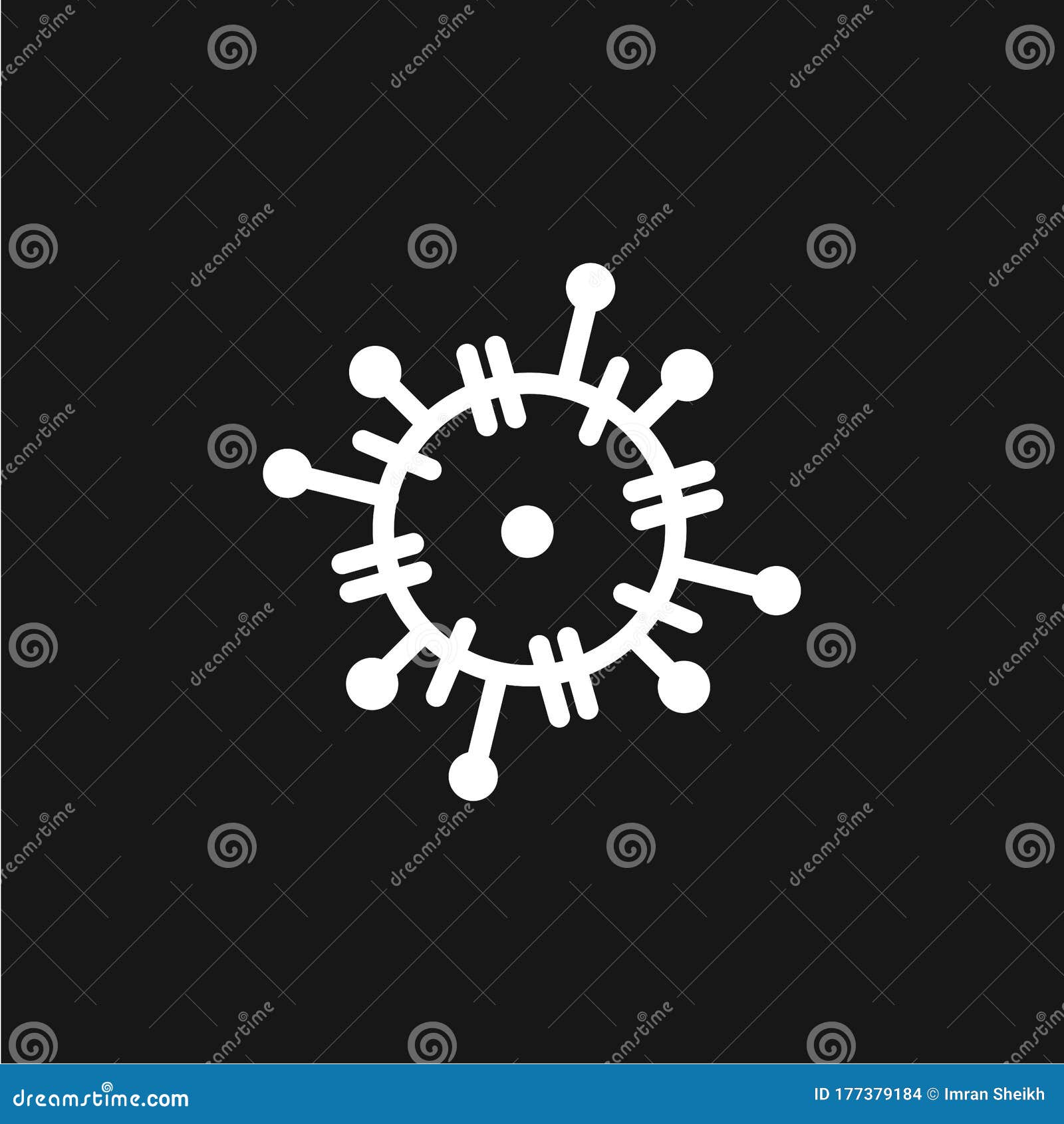 Corona Virus Icon for Medical and Health Support Stock Illustration ...