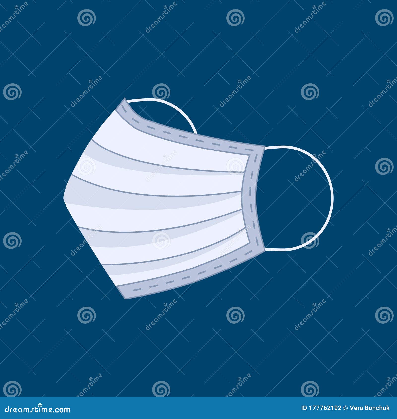 Vector Icon Medical Mask. Flat Design. Stock Vector - Illustration of ...