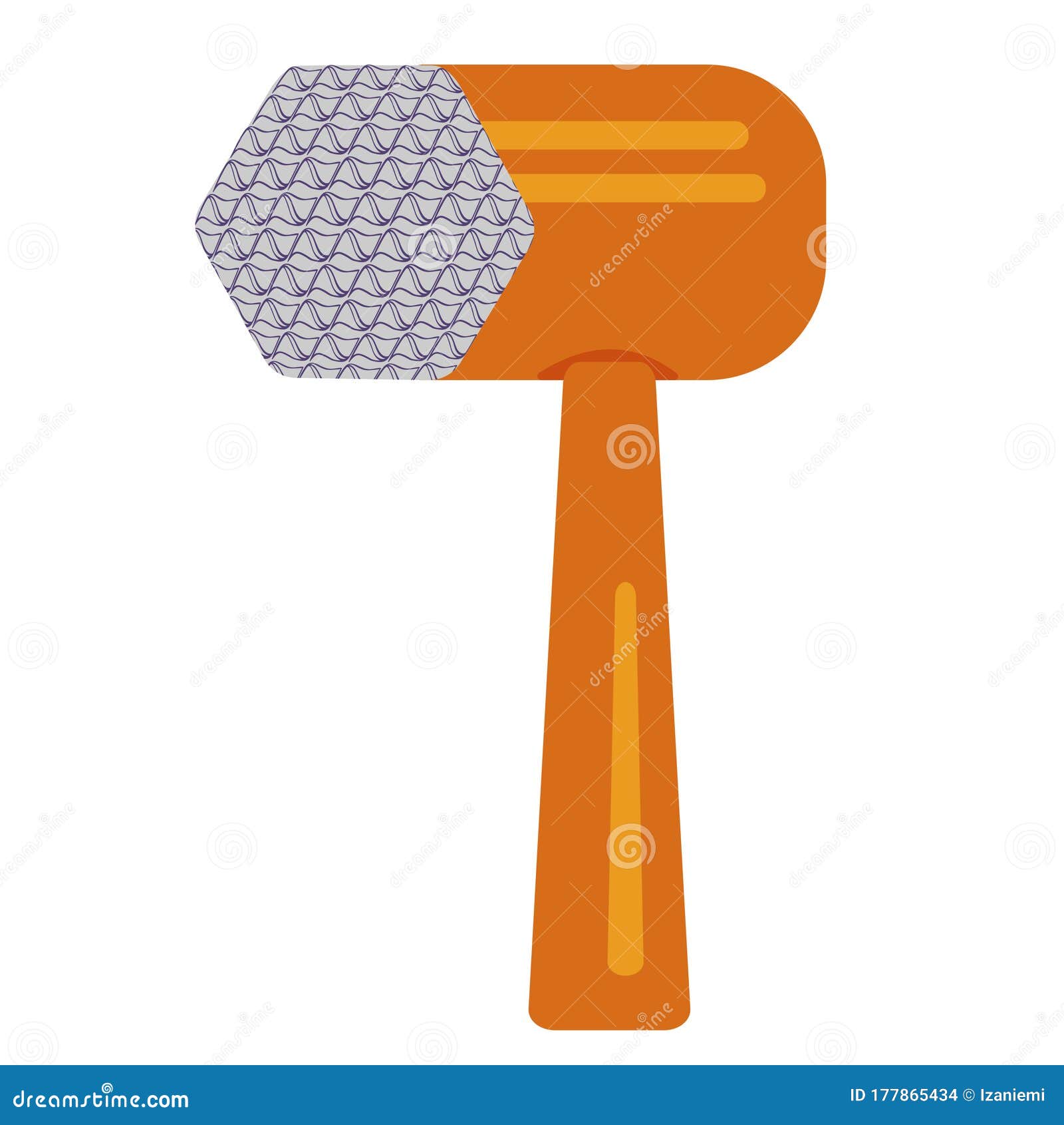 Meat Tenderizer - Hand Drawn Vector Illustration. Stock Vector ...