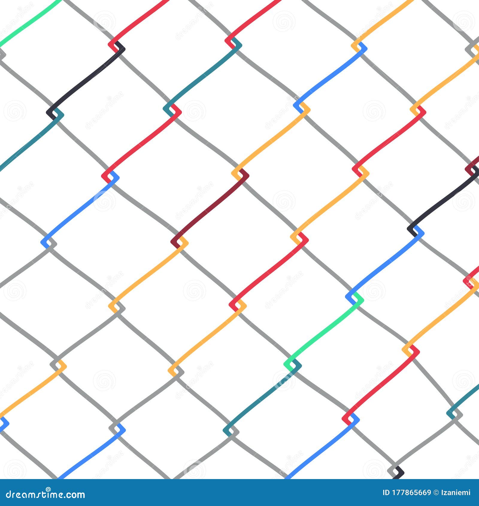 Wire Fence - Colorful Abstract Background Stock Vector - Illustration ...