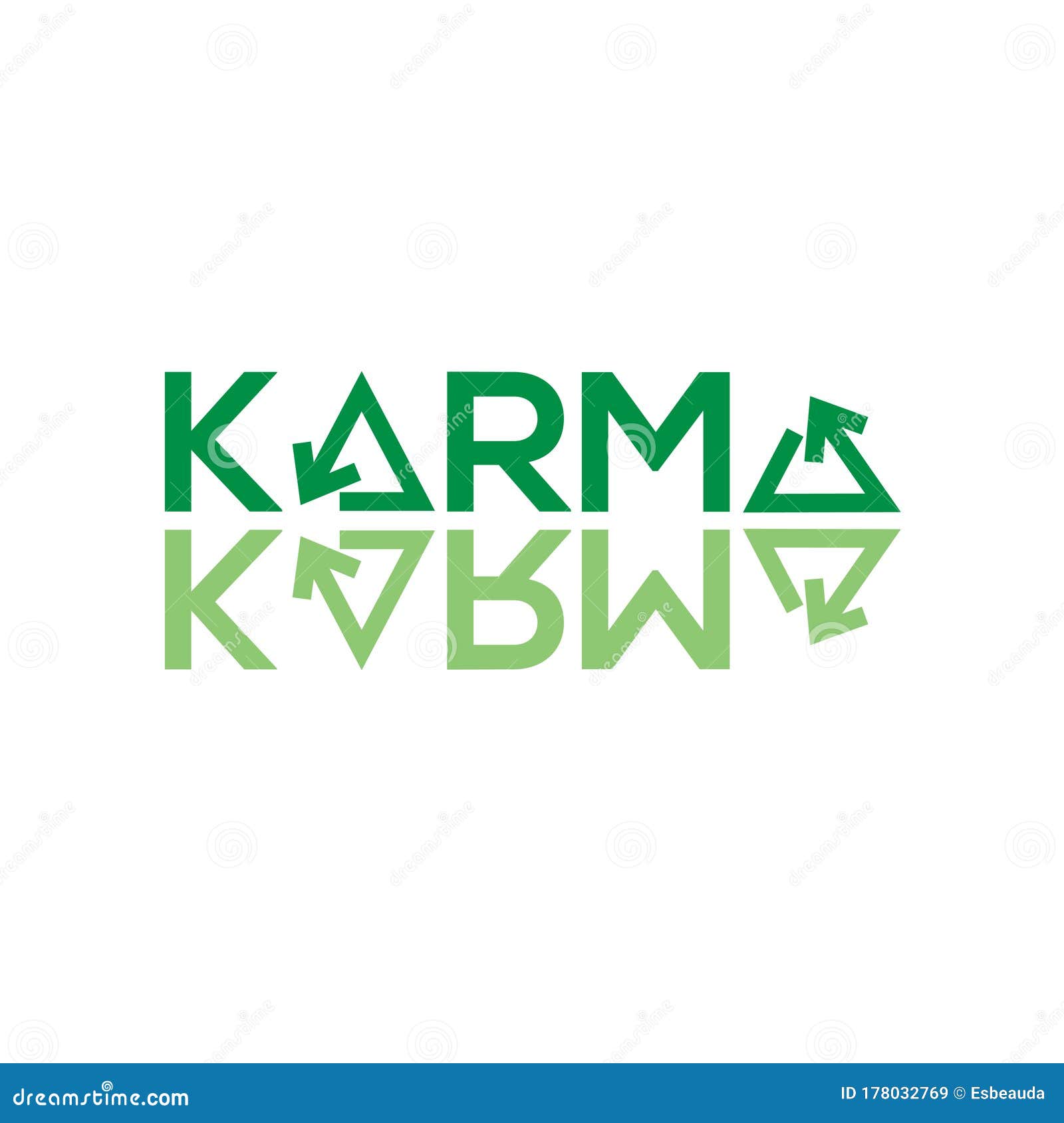 Abstract symbol of karma stock vector. Illustration of simple - 178032769