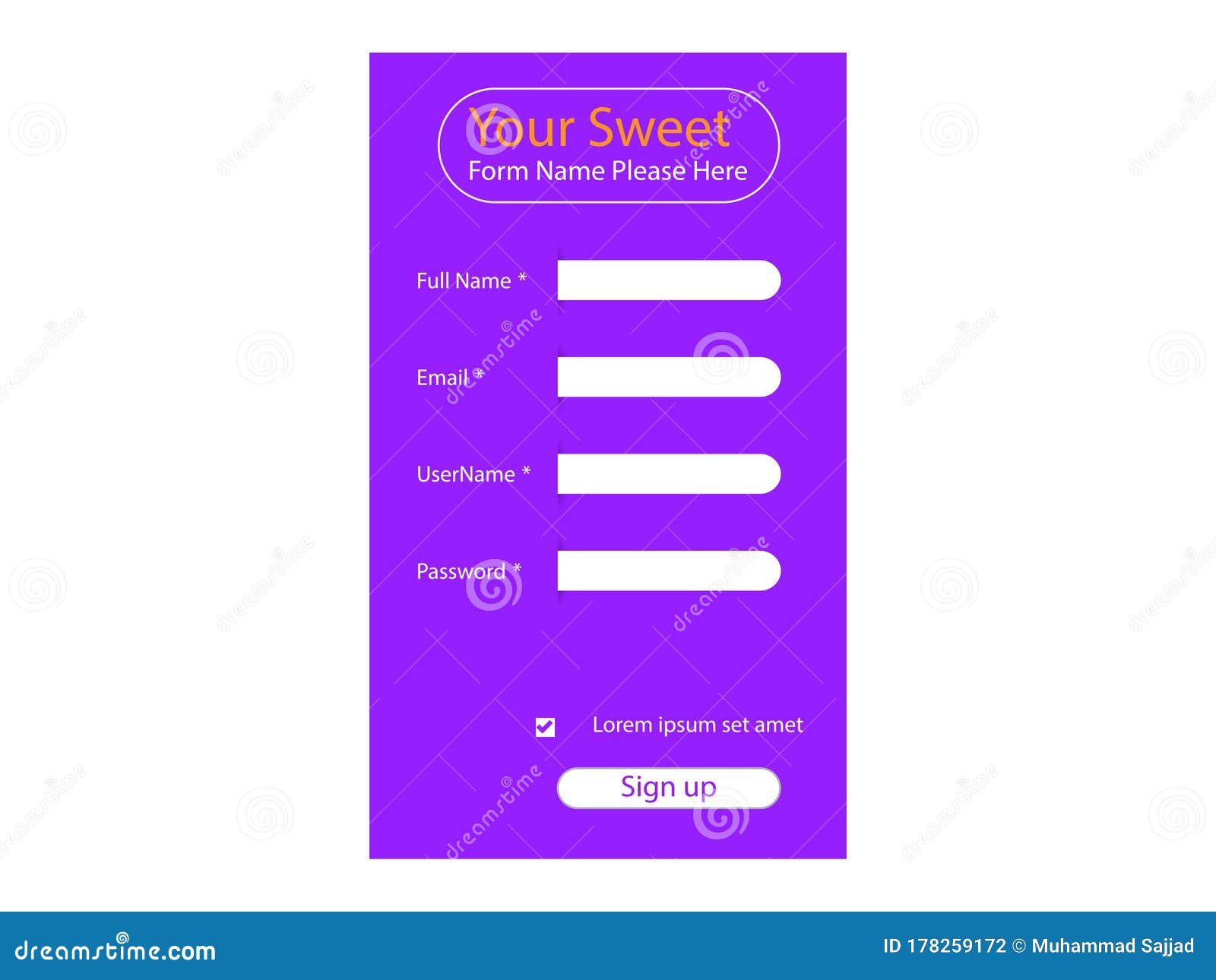 Vector Signup and Sign in Form Page Icon Editorial Photography ...