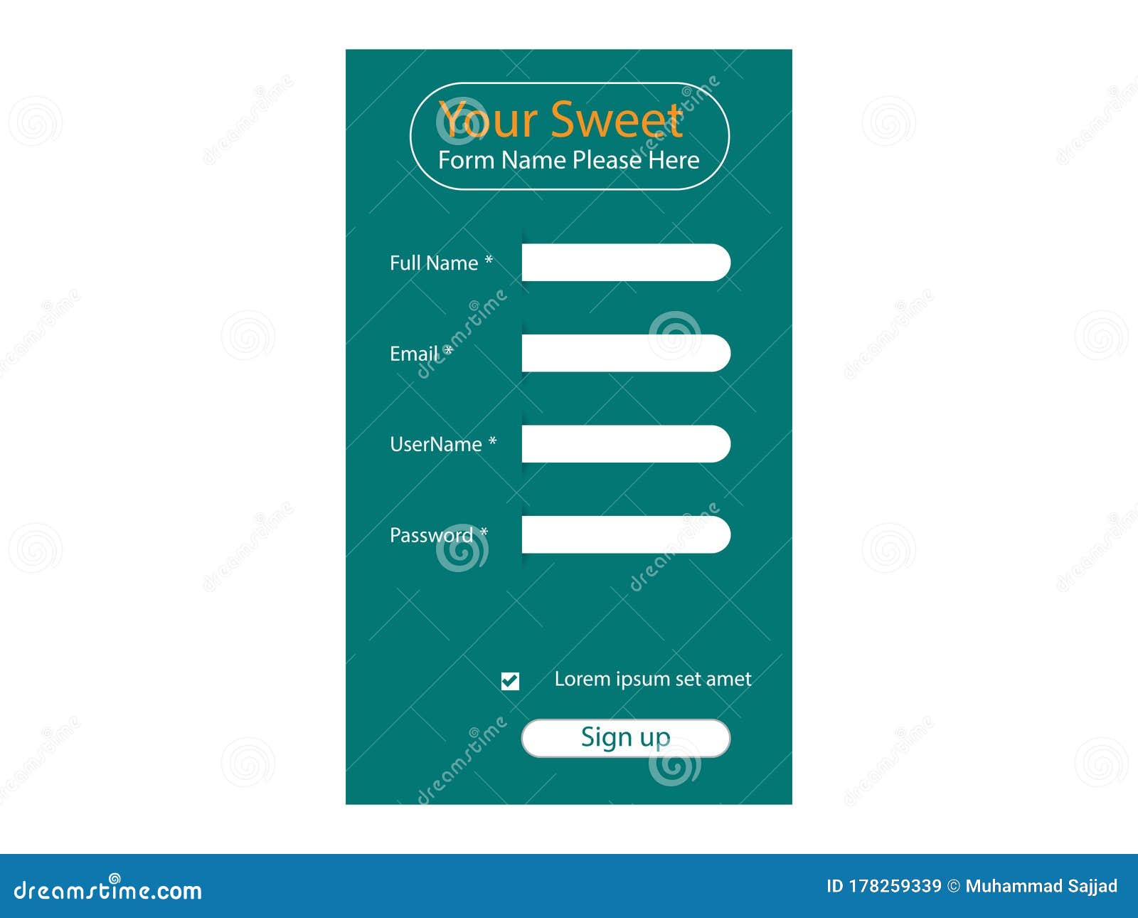 Vector Signup and Sign in Form Page Icon Stock Vector - Illustration of ...