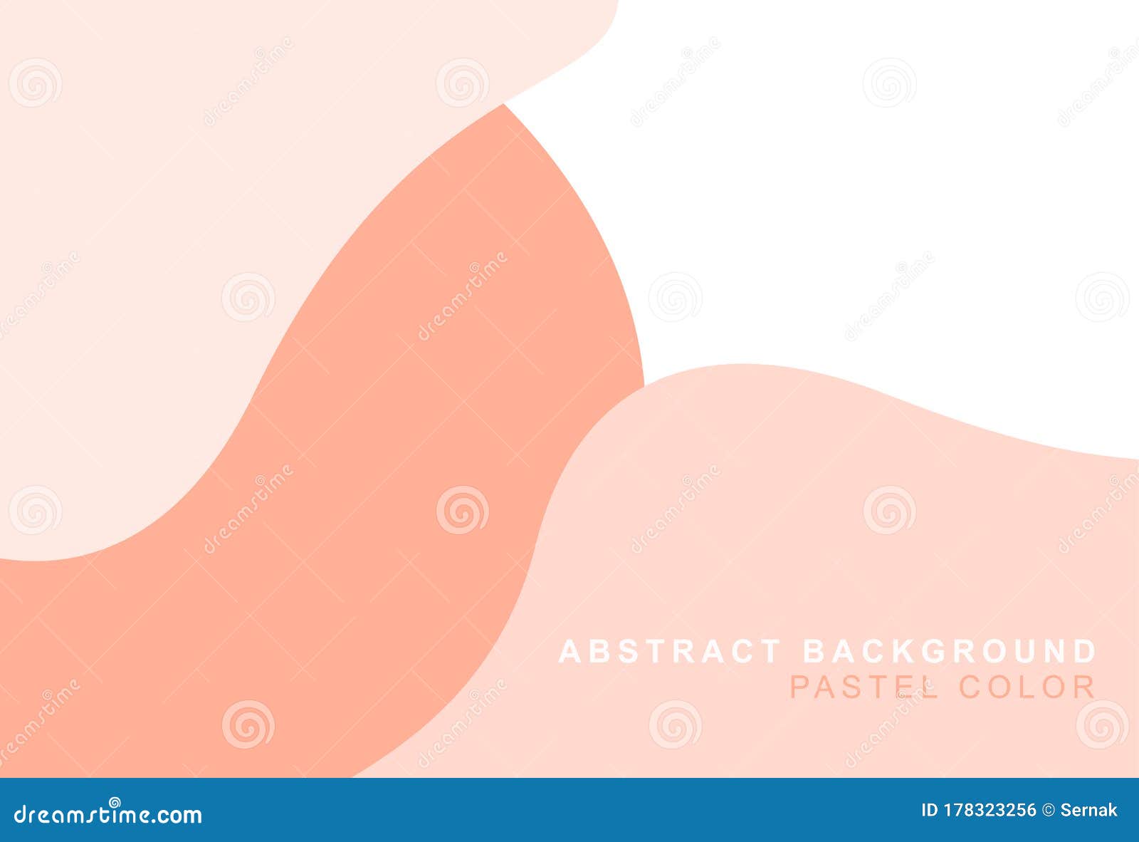 Vector Abstract Shape in Pastel Colors Template Stock Vector ...