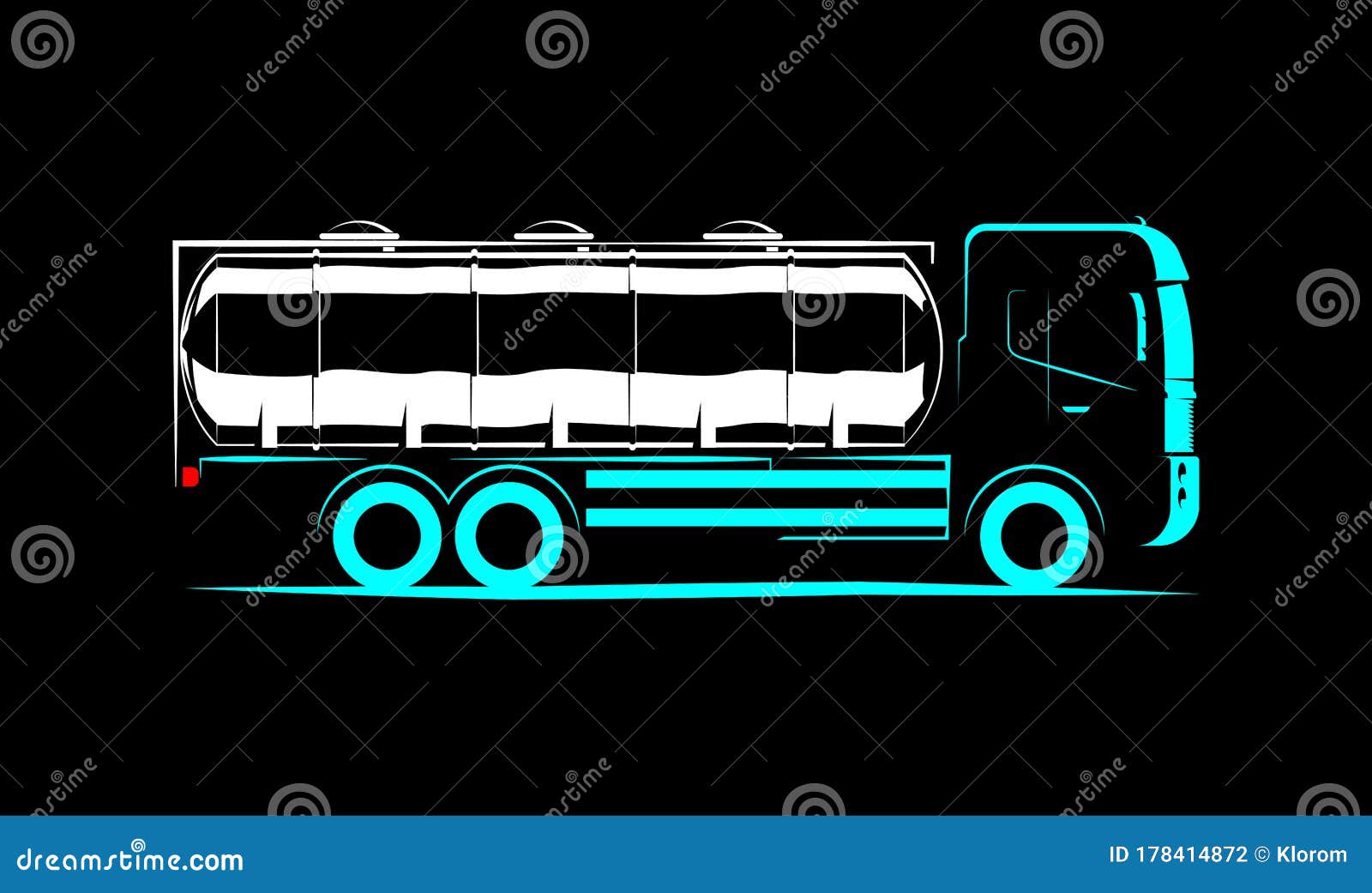 Milk Tanker Royalty-Free Cartoon | CartoonDealer.com #49579049