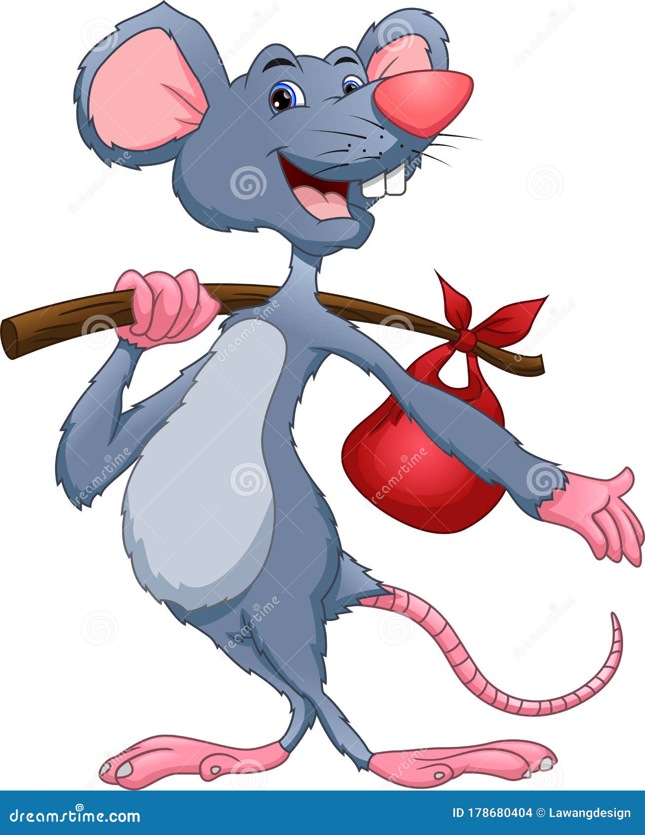 Cute mouse cartoon stock vector. Illustration of graphic - 178680404