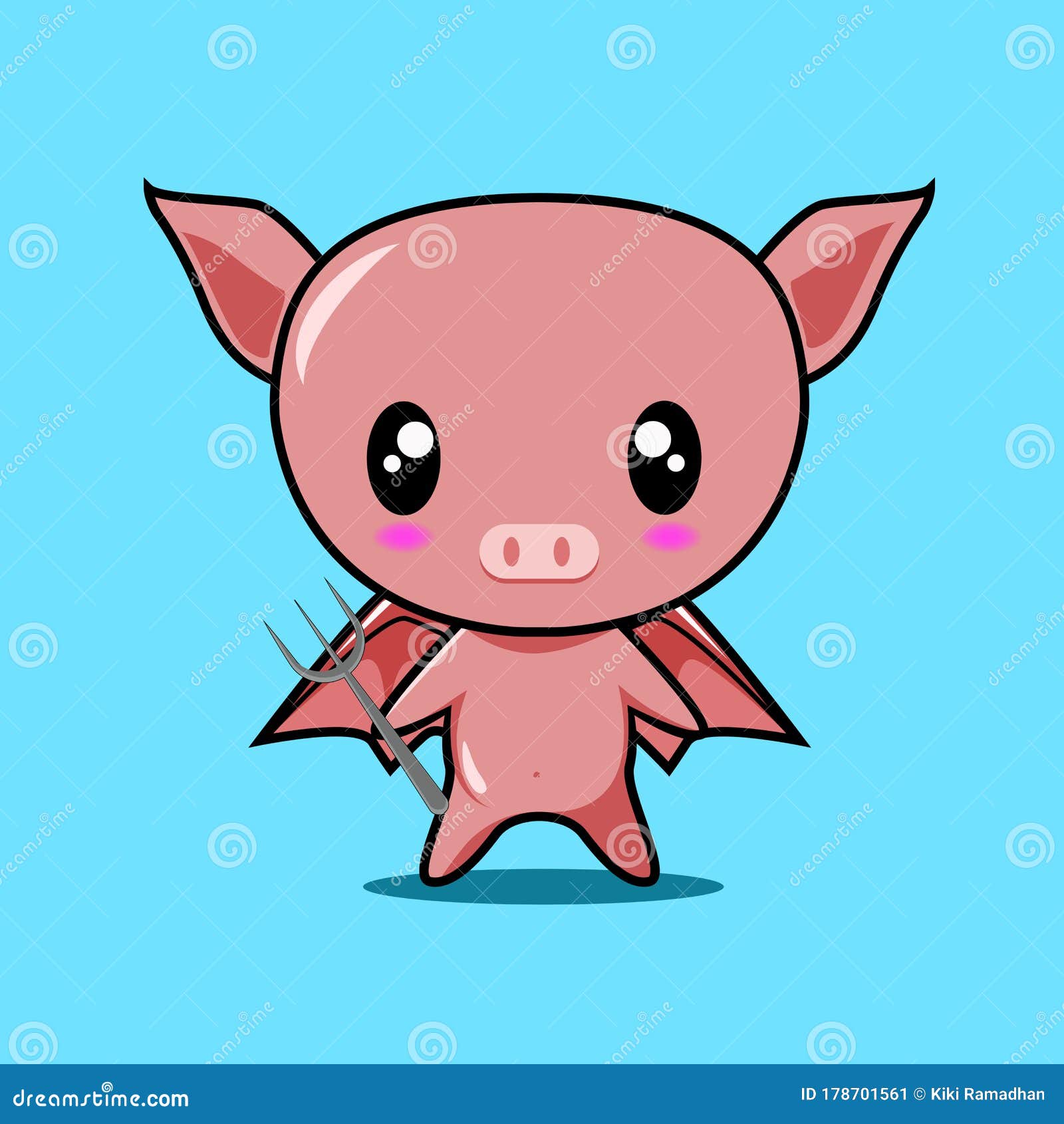 Cute Pig Character,pig Mascot Stock Vector - Illustration of drawing ...