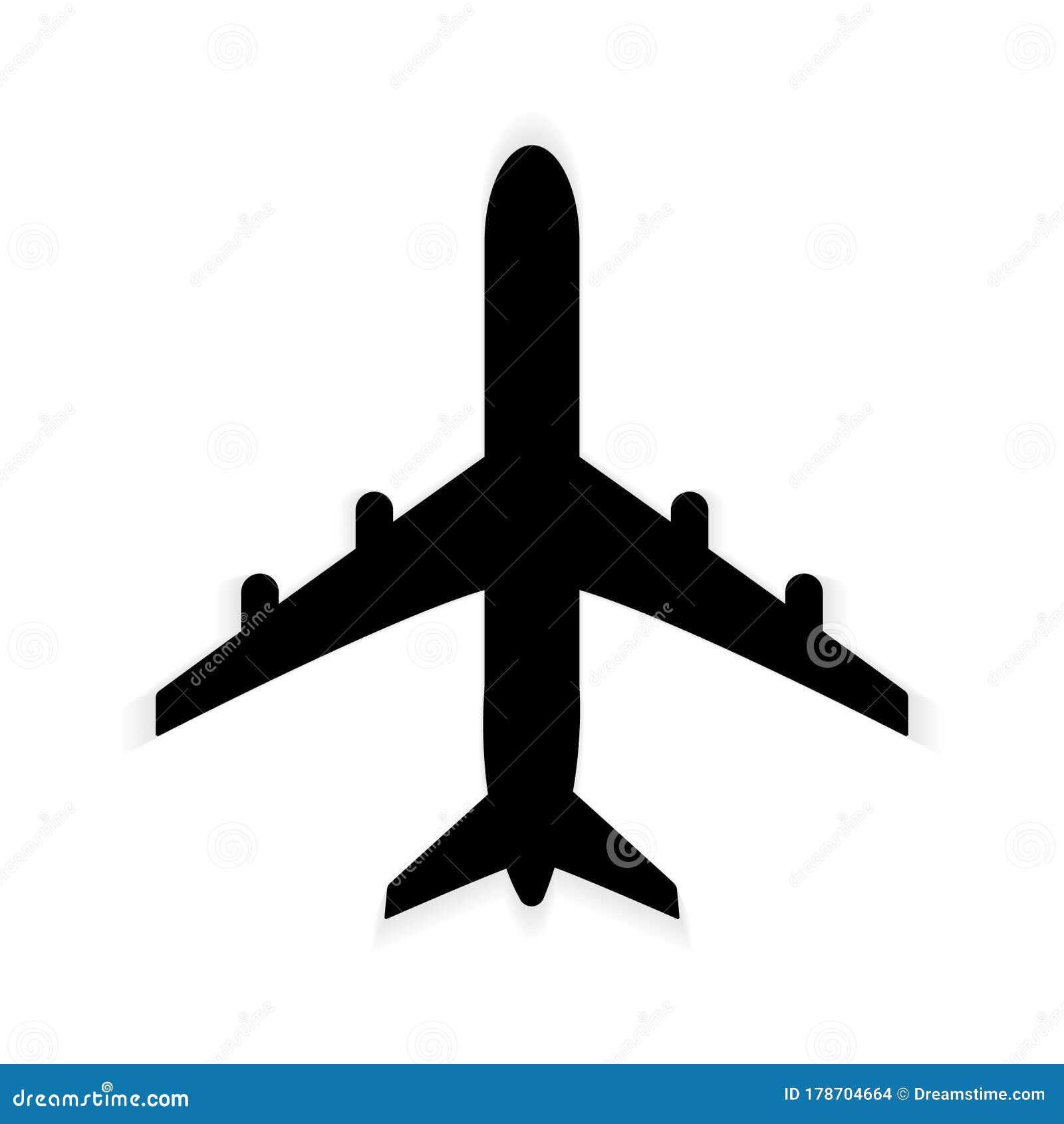 Plane Vector Icon, Airport and Airplane Pictogram Symbol. Vector ...