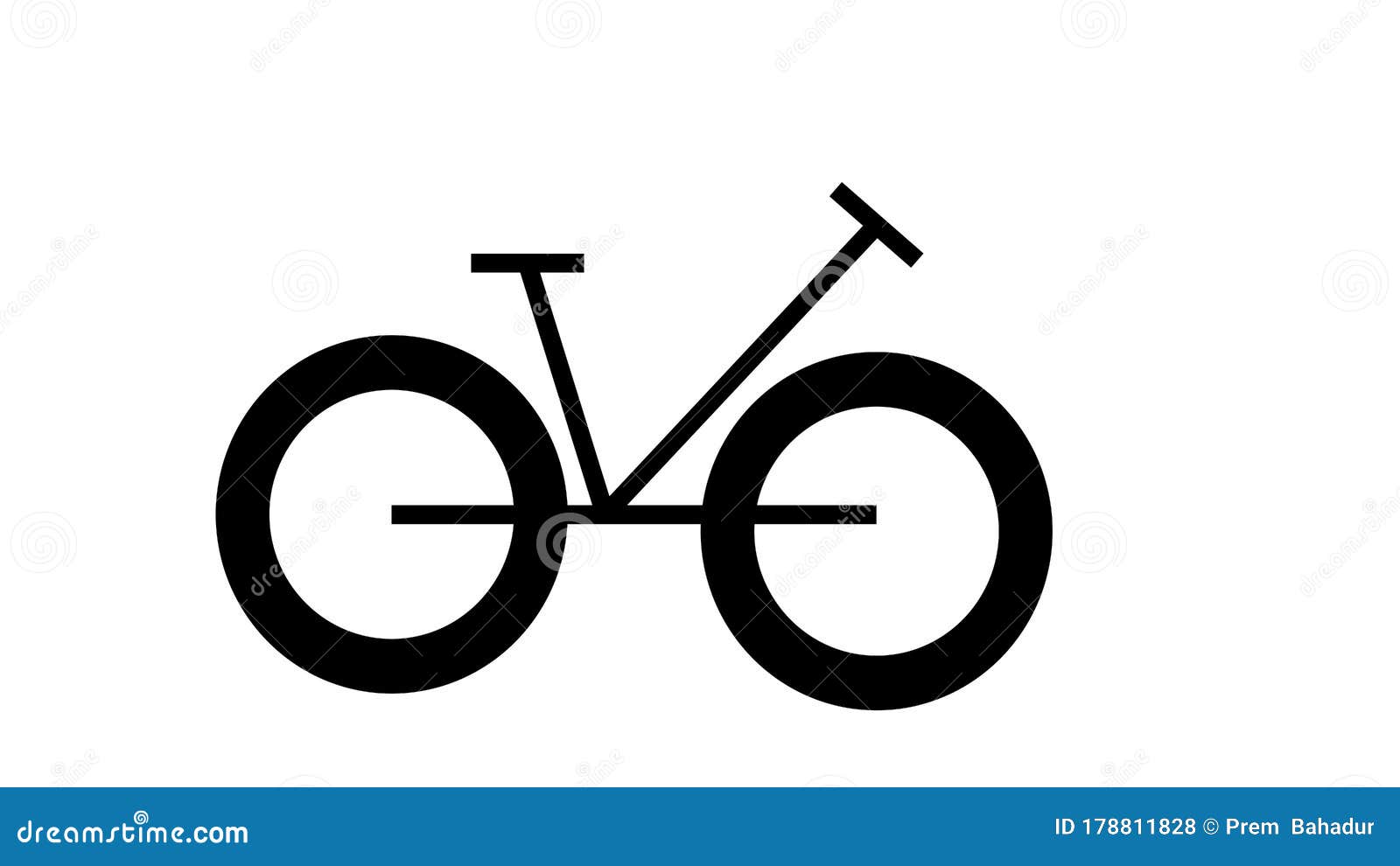 Cycling Icon Simple Flat Symbol. Perfect Black Stock Illustration ...