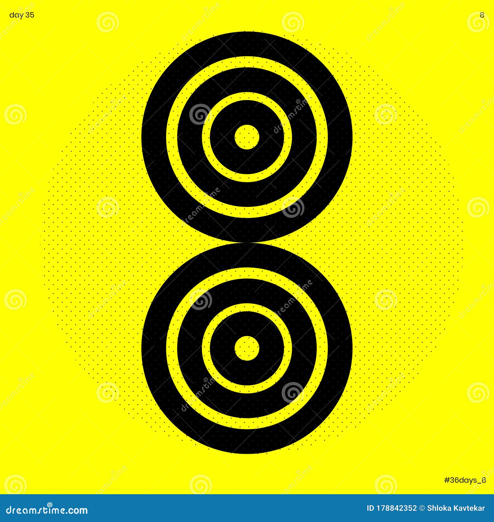 Composition for the `8` stock illustration. Illustration of tint ...