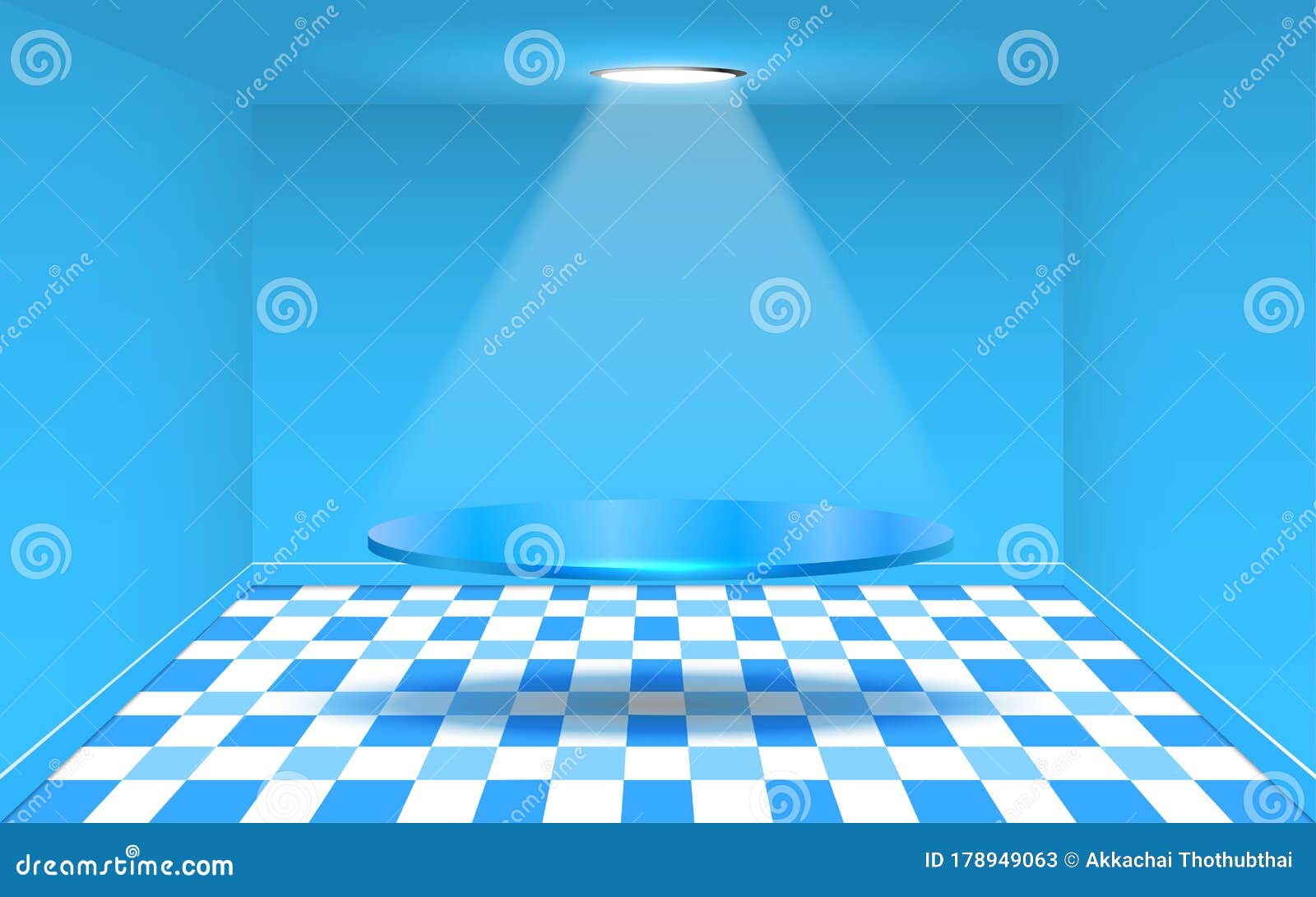 Spotlight in the room stock vector. Illustration of rendering - 178949063