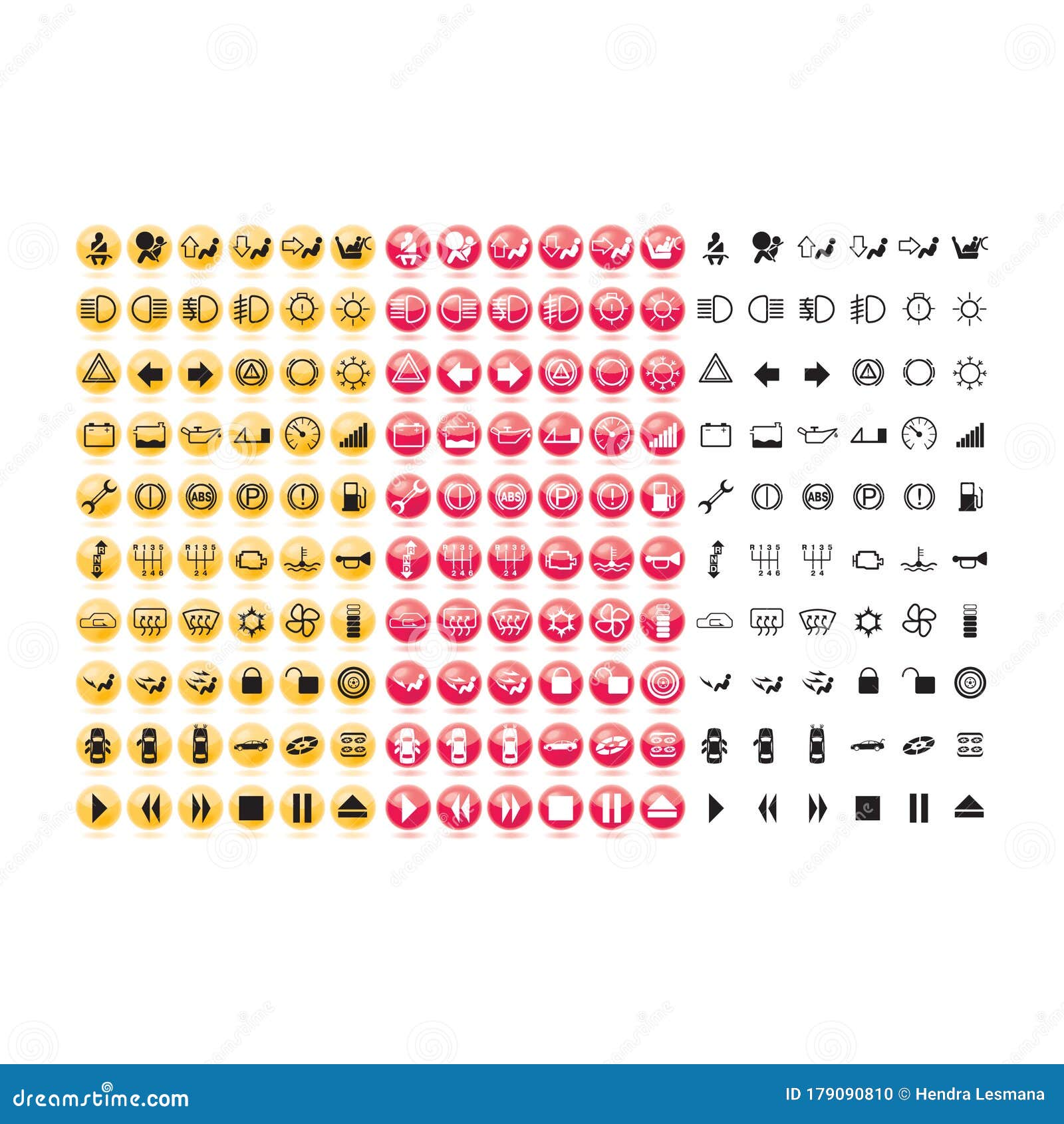 Simple Line Symbols. Outline Sign on White Background Stock Vector ...