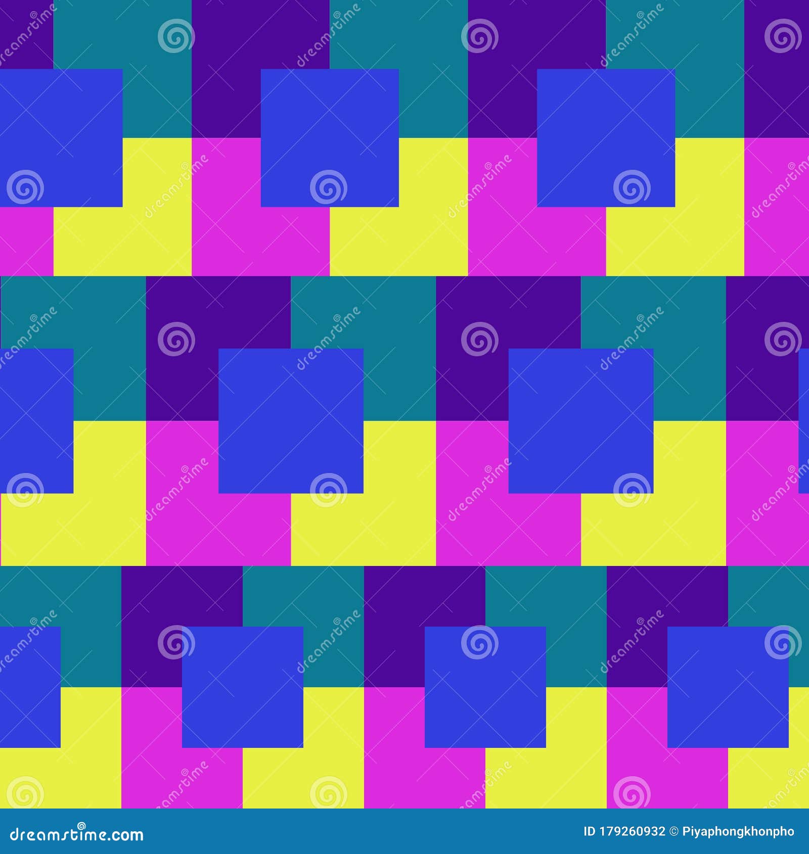 Square Form with Colorful Style Stock Illustration - Illustration of ...