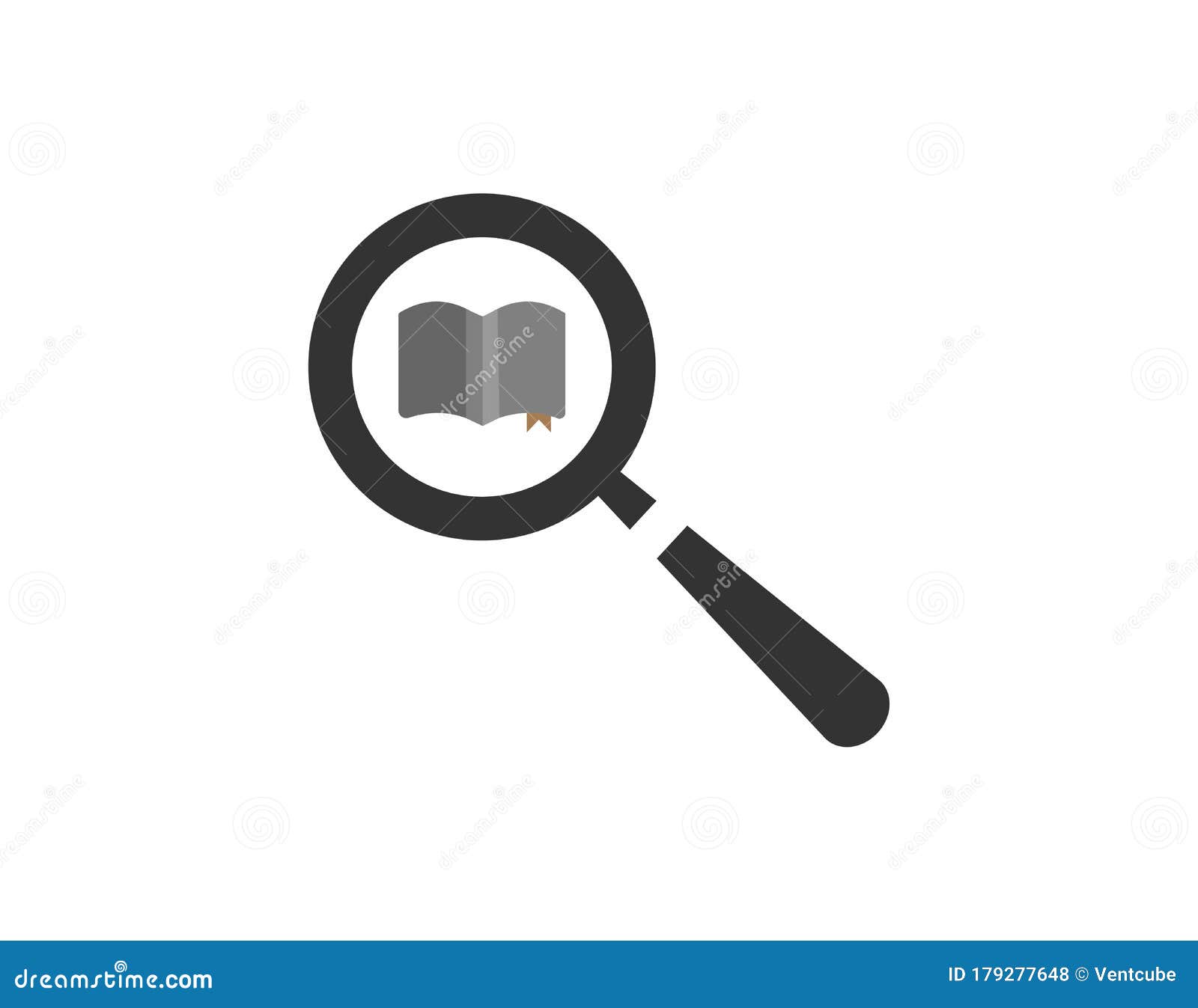Search Book Icon Vector Image Stock Vector - Illustration of notepad ...