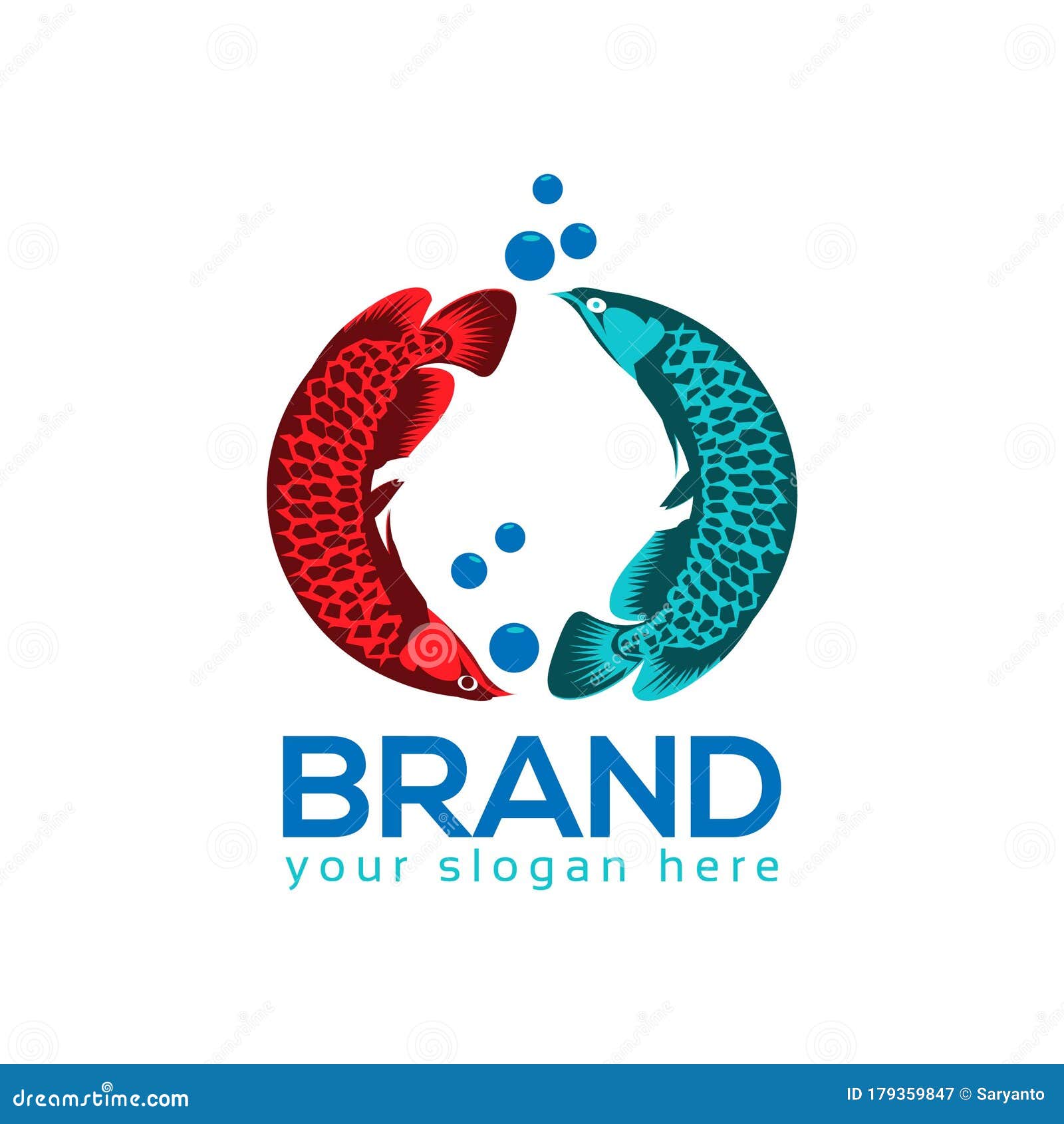 Arwana Logo Vector Outline Silhouette Art Icon | CartoonDealer.com ...