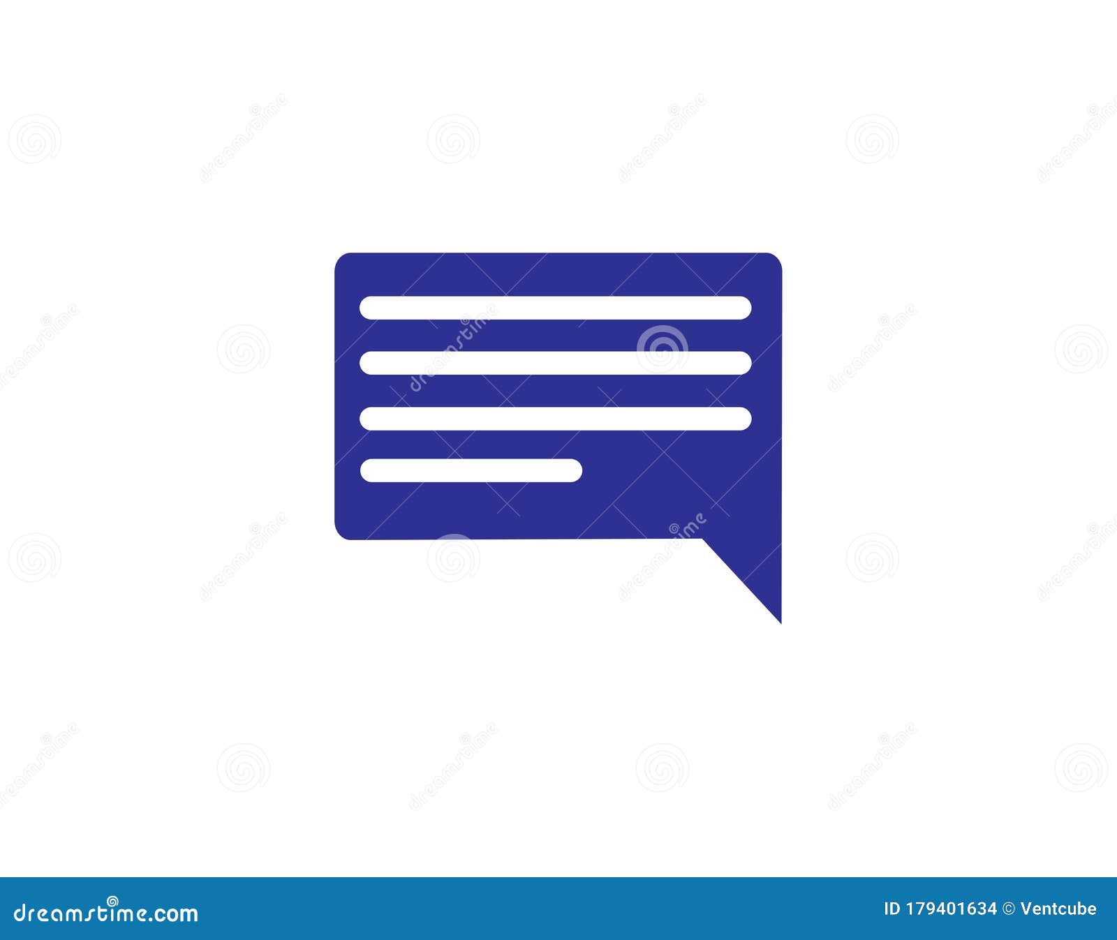 Text Chat Icon. Simple Element Illustration. Text Chat Concept Symbol ...