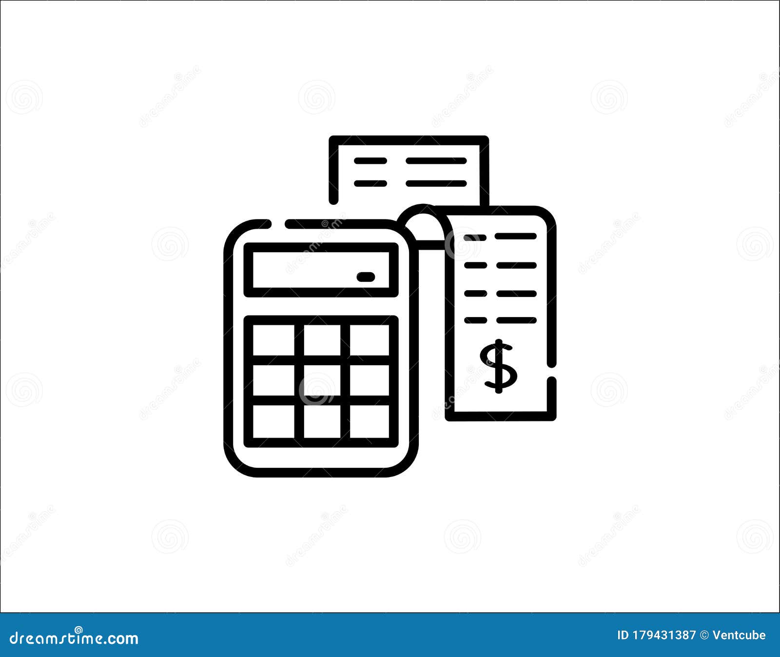 Accounting Icon Simple Style Vector Image Stock Illustration ...