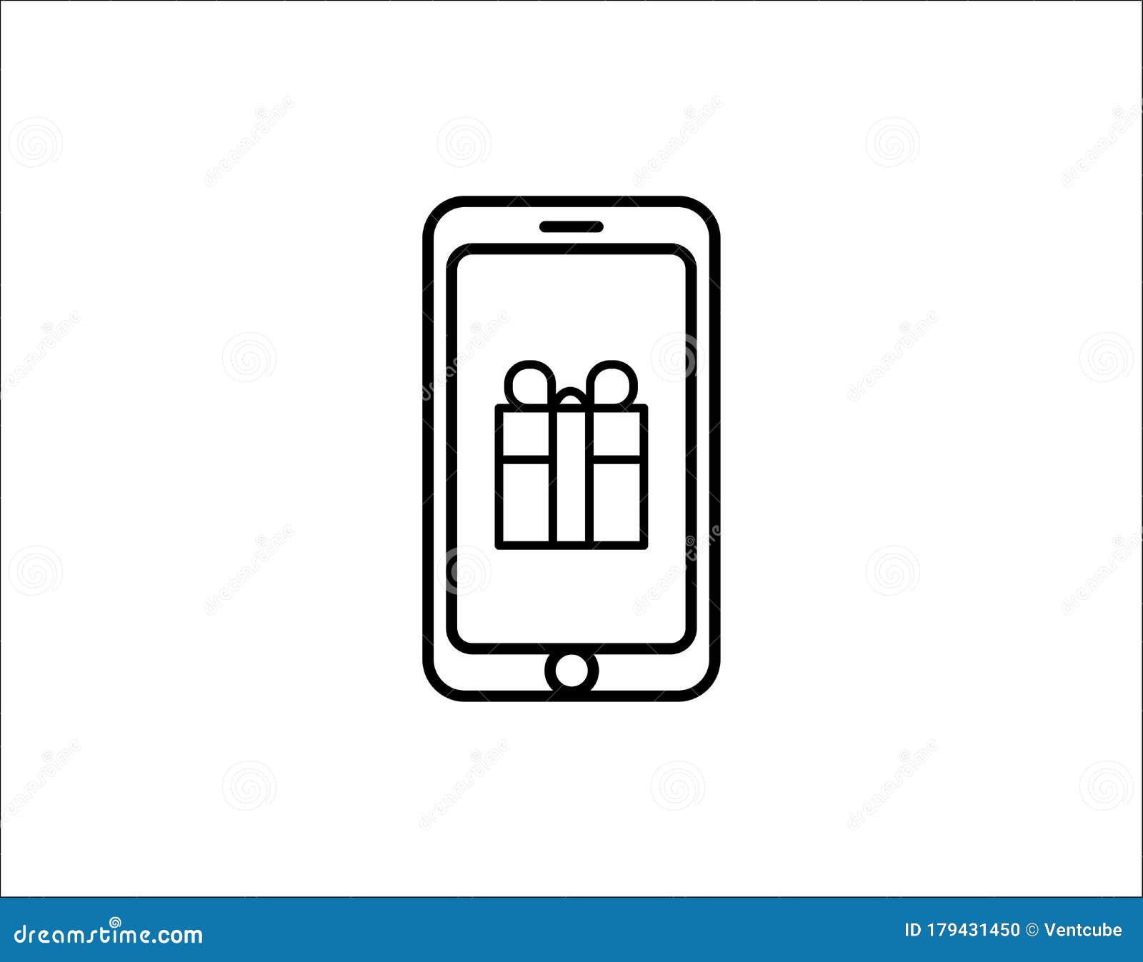 Phone Order Icon Flat Style Vector Illustration. Stock Illustration ...