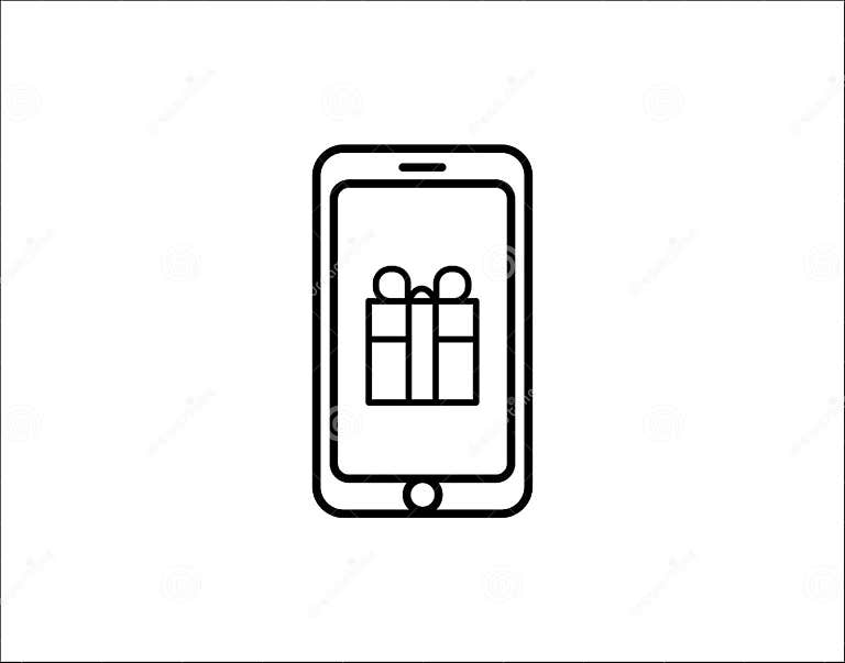 Phone Order Icon Flat Style Vector Illustration. Stock Illustration ...