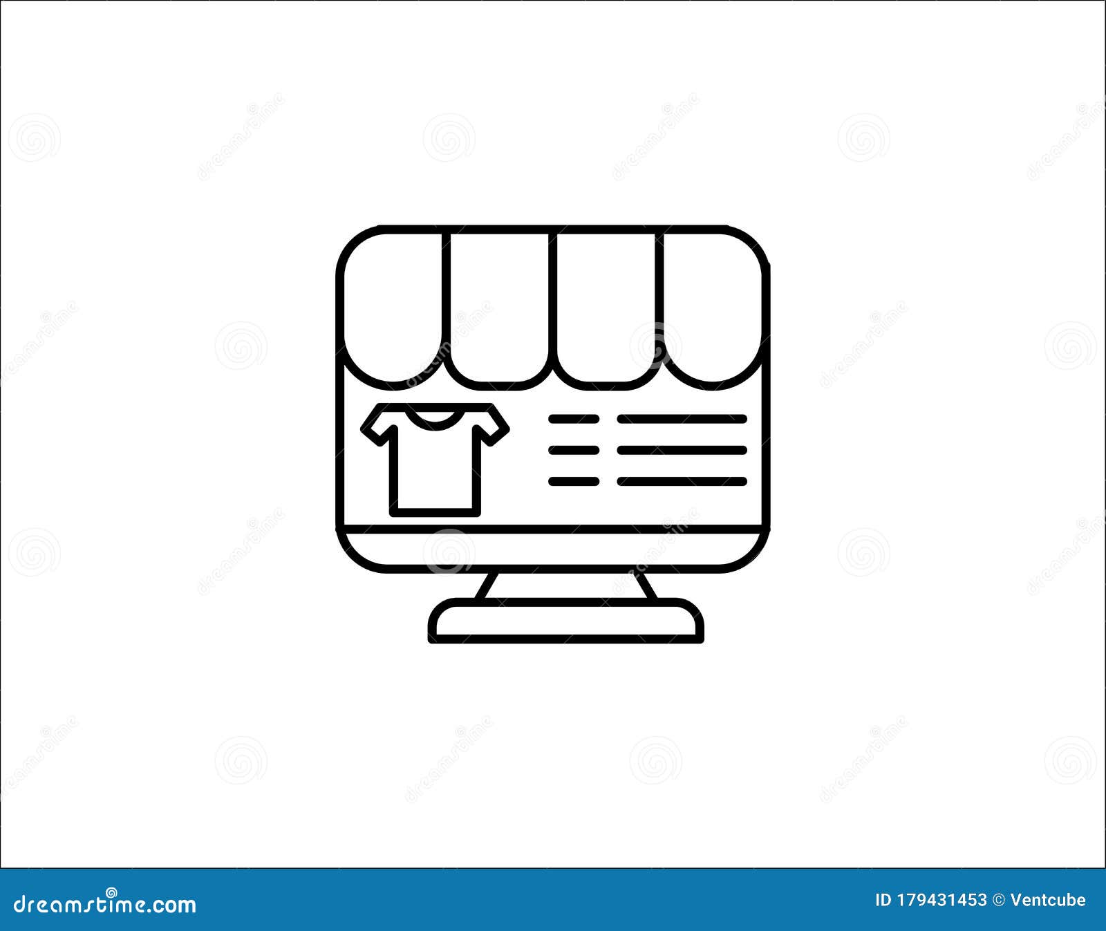 Online Order Icon in Trendy Design Style. Stock Illustration ...