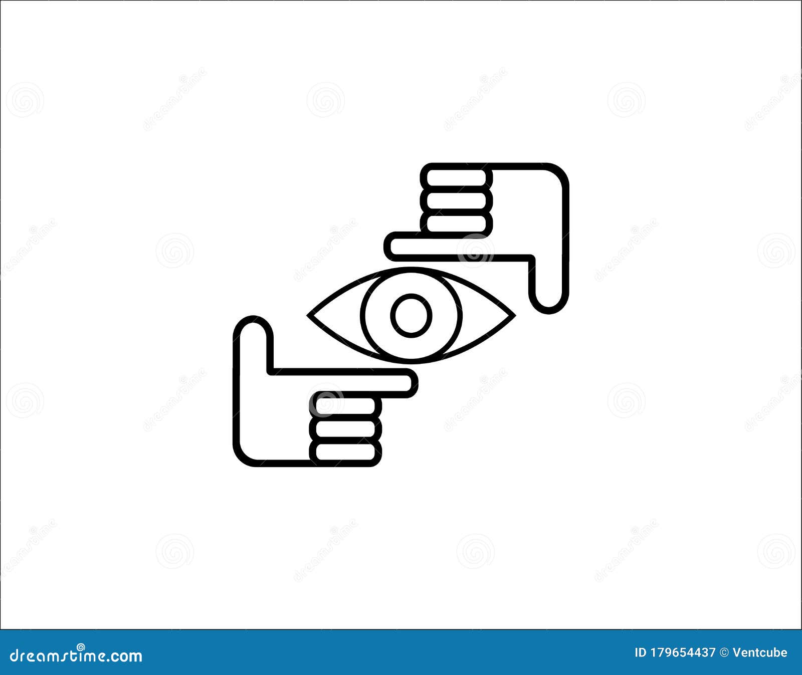 Eye Focus Flat Icon Isolated on Modern Background Vector Image Stock ...
