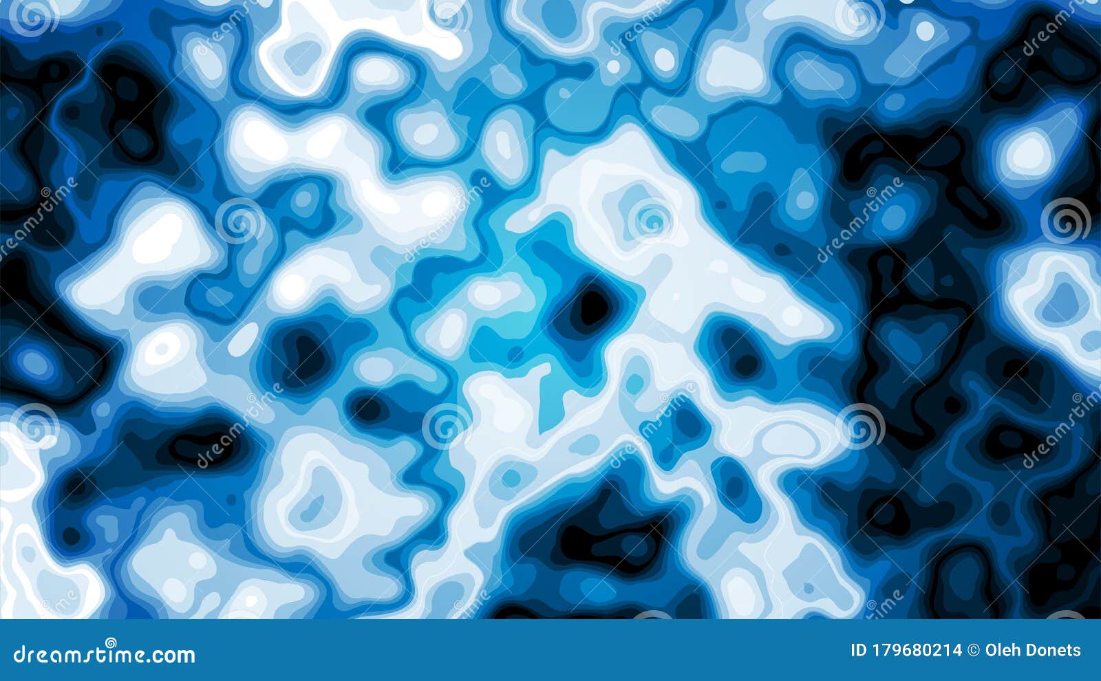 Abstract Liquid Background. Hallucinations are Stiff Blue-white Spots ...
