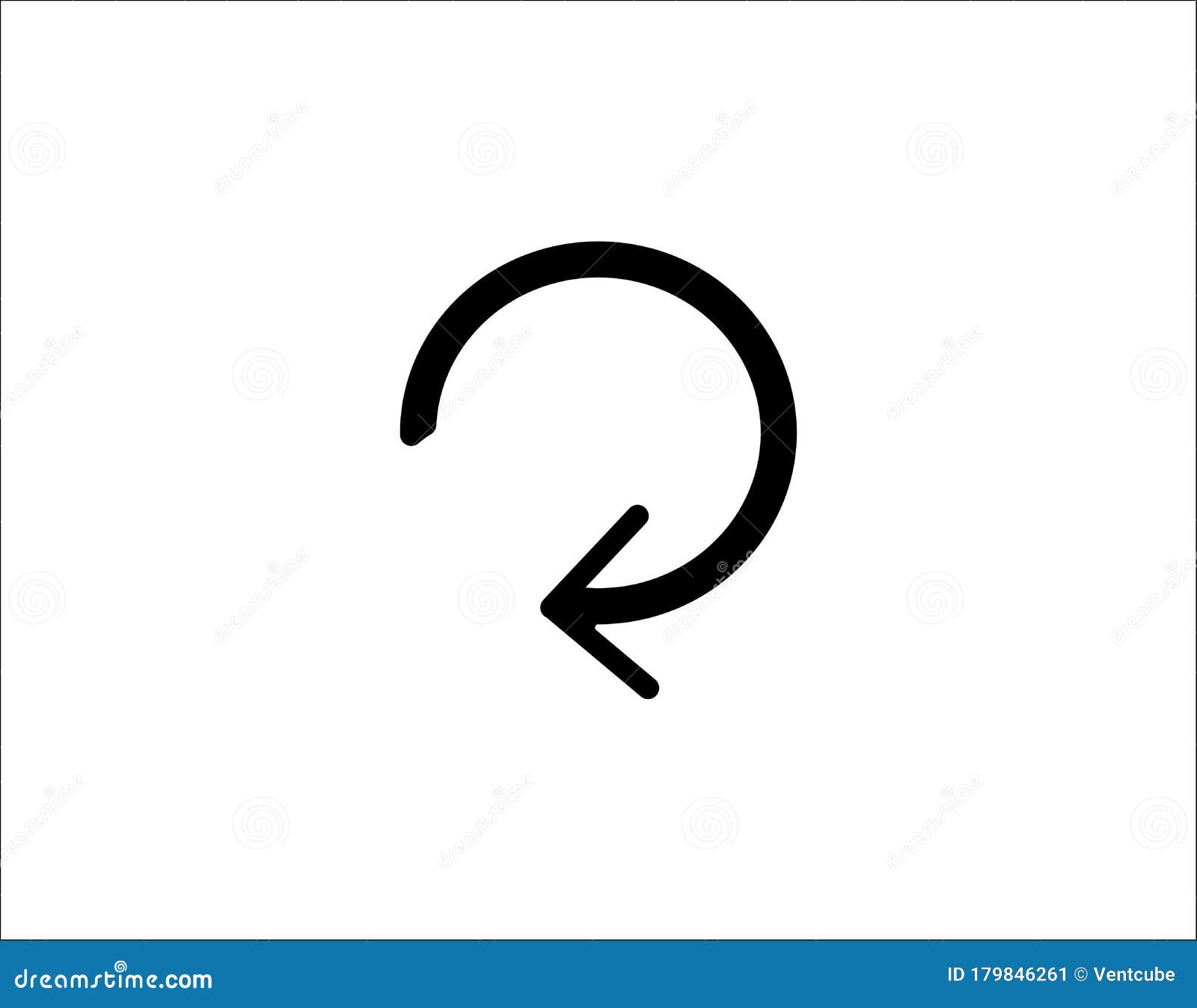 Refresh Icon Line Sync Symbol Vector Image Stock Illustration ...