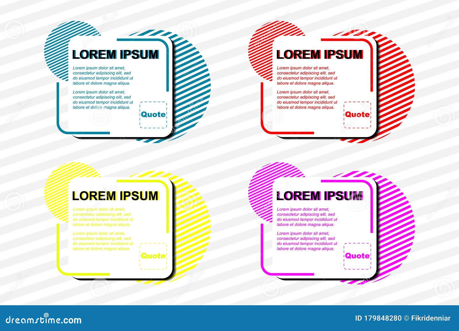 Quote Templates. Blog Text Notes Remarks Rectangle Graphic Shapes ...