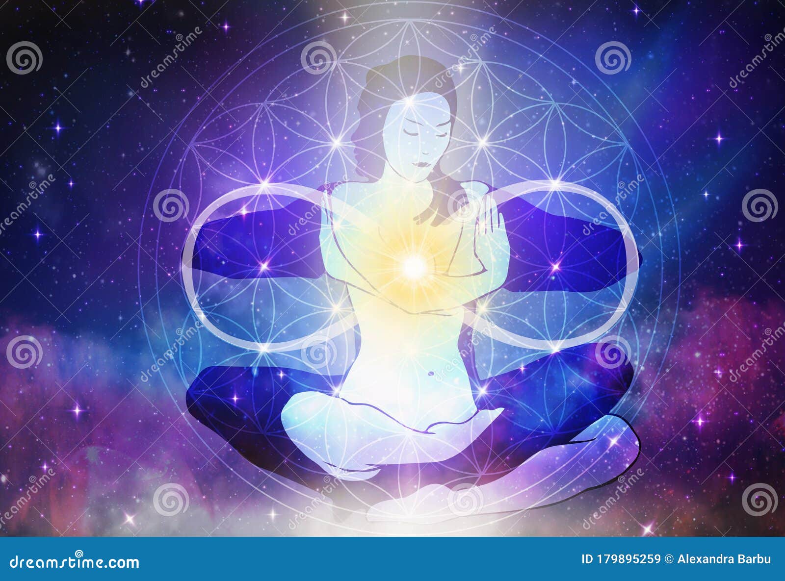 Human Male, Female Bodies, Flower of Life Symbol Universe Inspiration ...