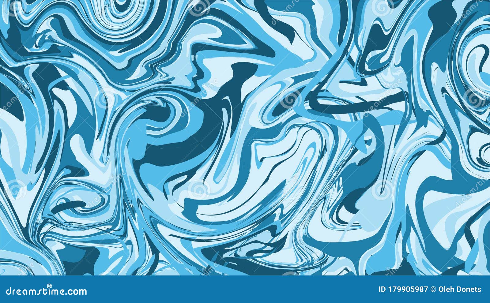 Modern Abstract Background, Blue Liquid. Mix of Blue Shades Stock ...