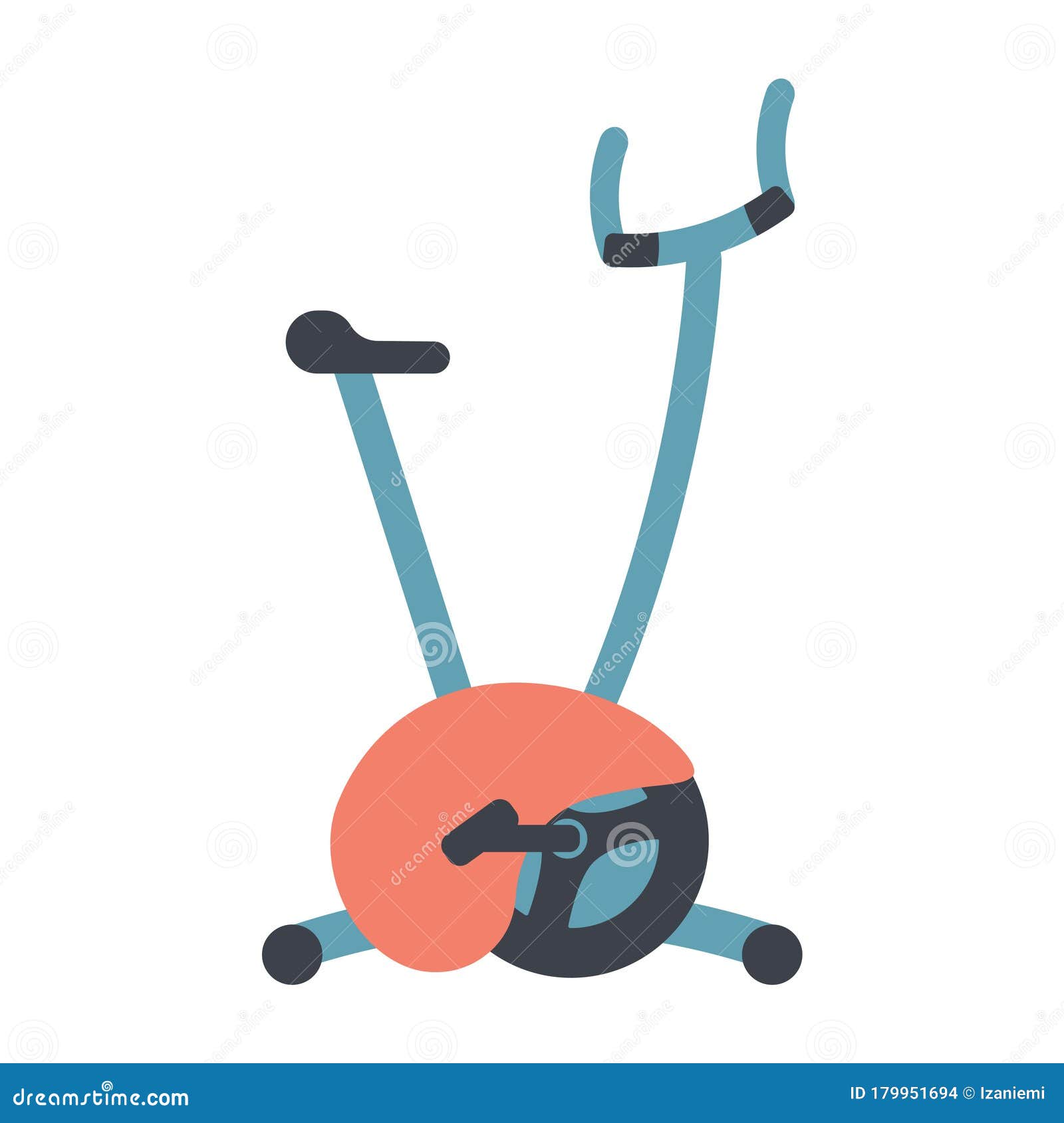 Exercise Bike - Hand Drawn Vector Icon Stock Vector - Illustration of ...