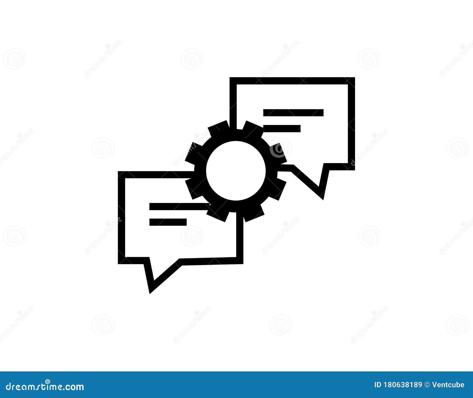 Chat Icon. Speech Bubble Sign. Conversation, Communications Symbol ...