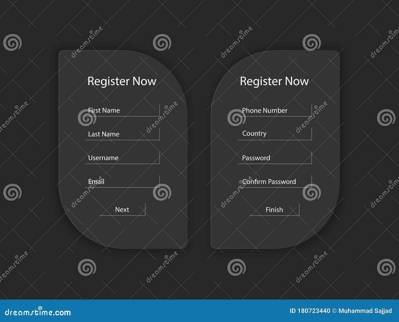Vector Signup and Sign in Form Page Icon Stock Vector - Illustration of ...
