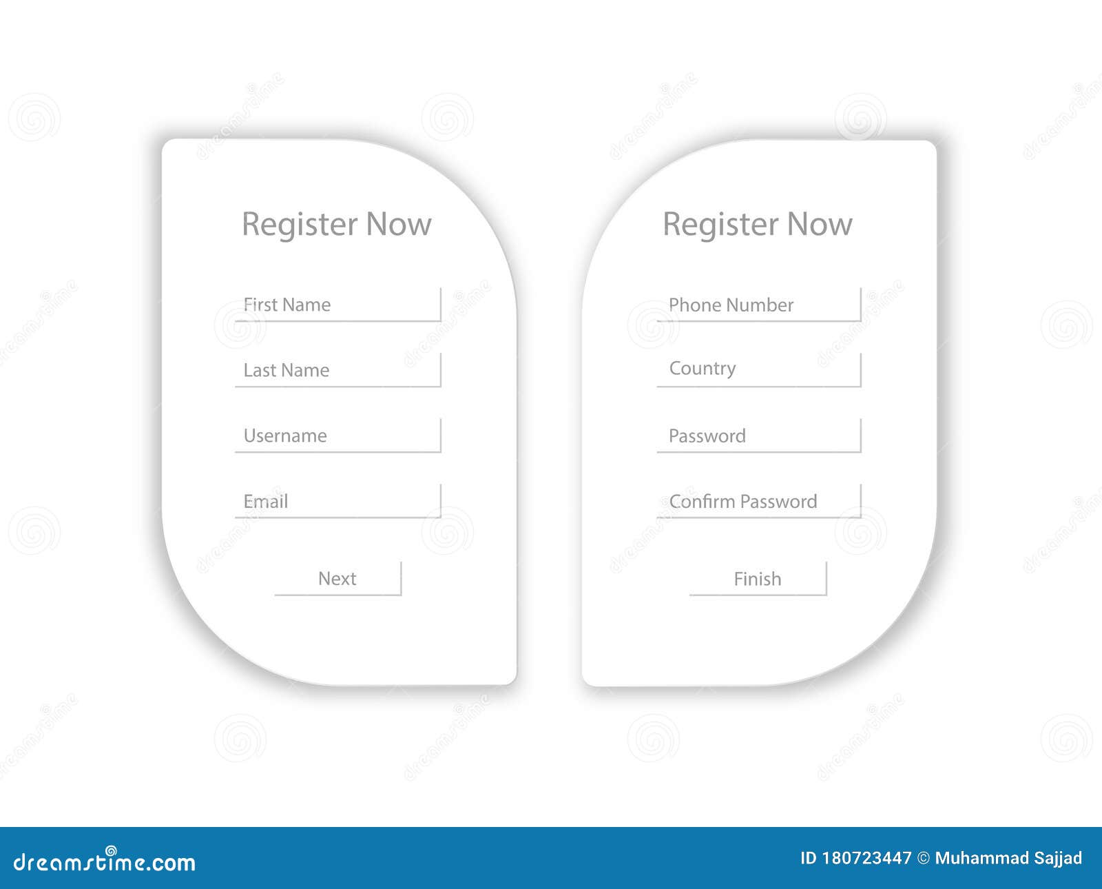 Vector Signup and Sign in Form Page Icon Stock Vector - Illustration of ...
