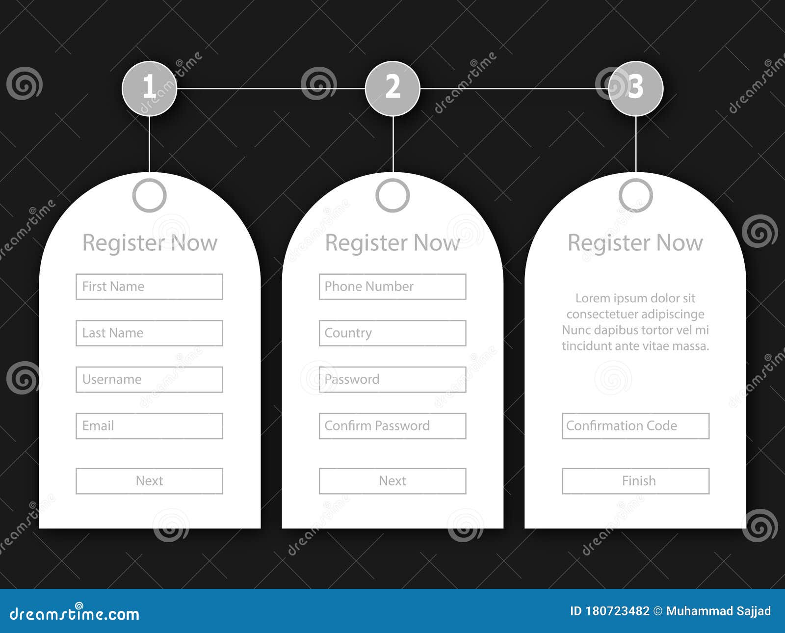 Vector Signup and Sign in Form Page Icon Editorial Photography ...