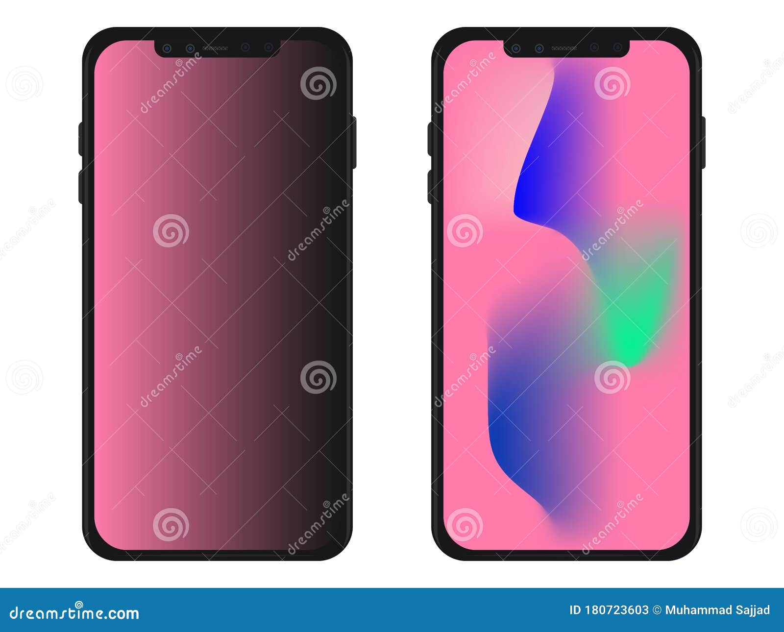 Iphone Flat Vector