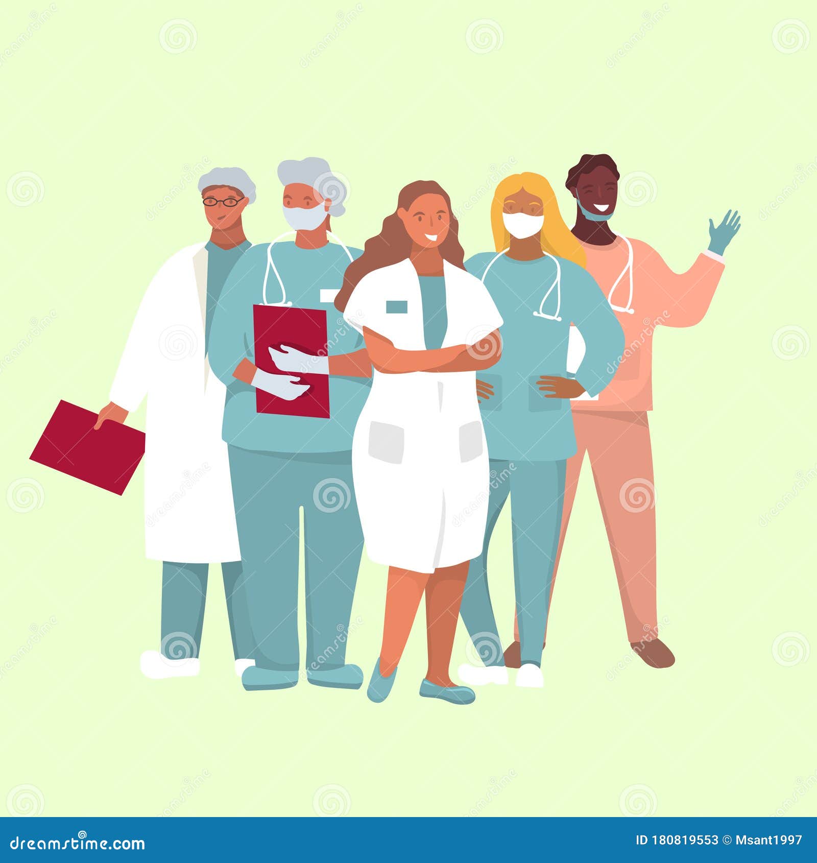 Group of Doctors Different Specialization. Stock Vector - Illustration ...