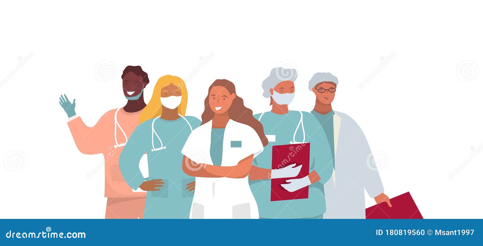 Group of Doctors Different Specialization. Stock Vector - Illustration ...