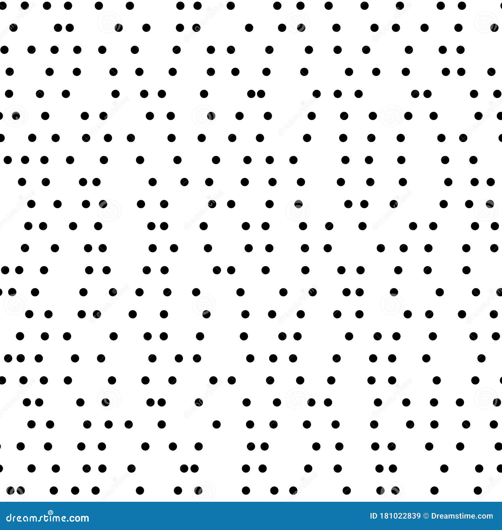 Random Scattered Dots, Abstract Black and White Background. Seamless Vector Pattern Stock Vector ...