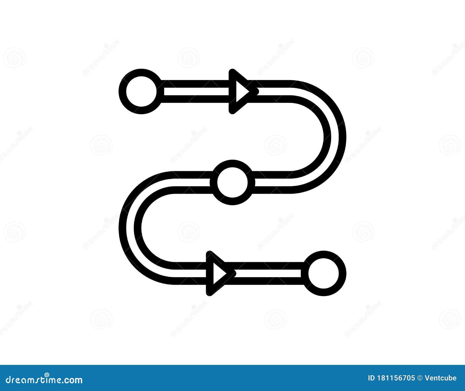 Distance Icon Illustration Isolated Vector Sign Symbol - Vector Stock ...