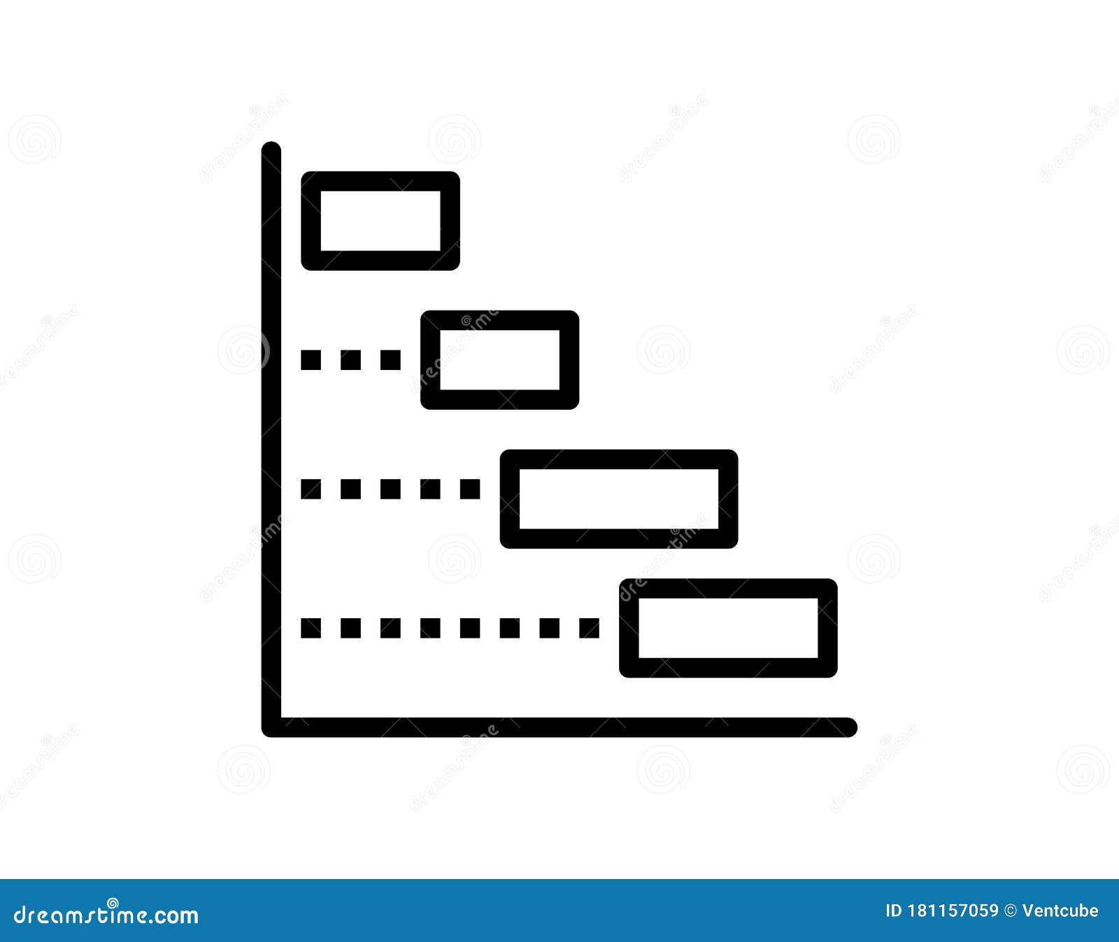 Linear Workflow Icon for New Business. Pictogram in Outline Style ...