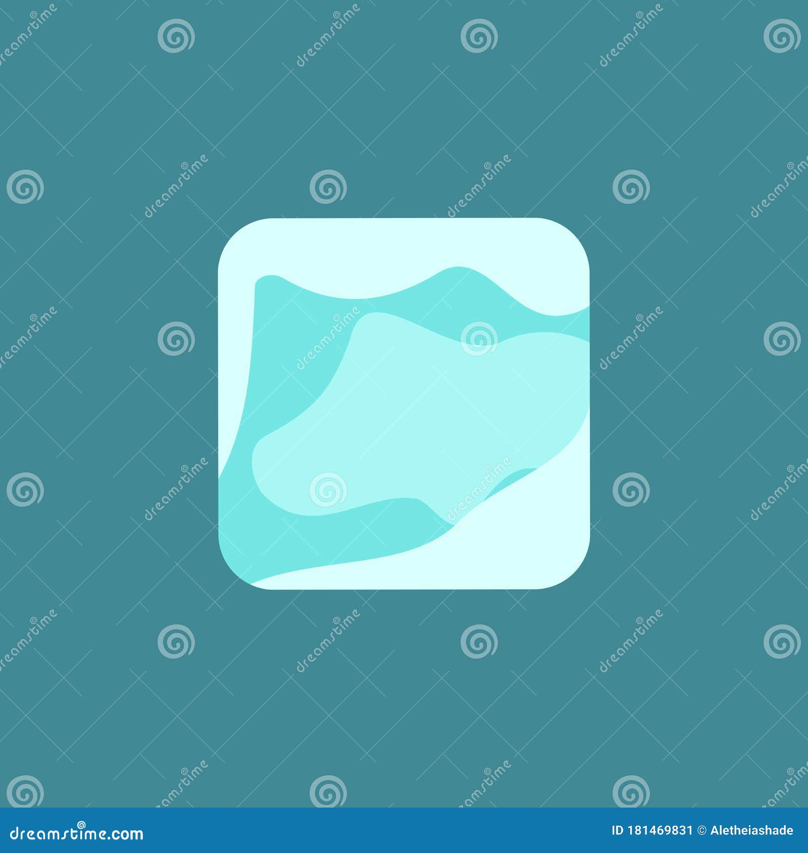 Simple Ice Cube Vector Illustration Design Stock Vector - Illustration ...