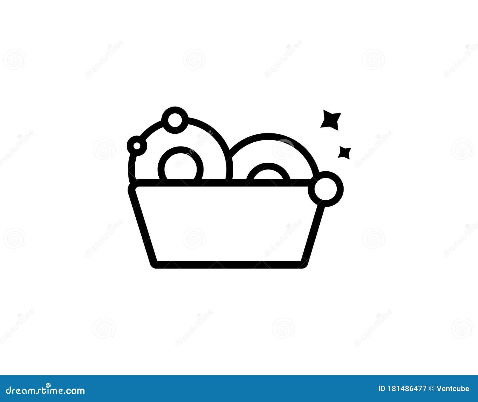 Washing Dishes Icon - Vector Stock Vector - Illustration of utensil ...