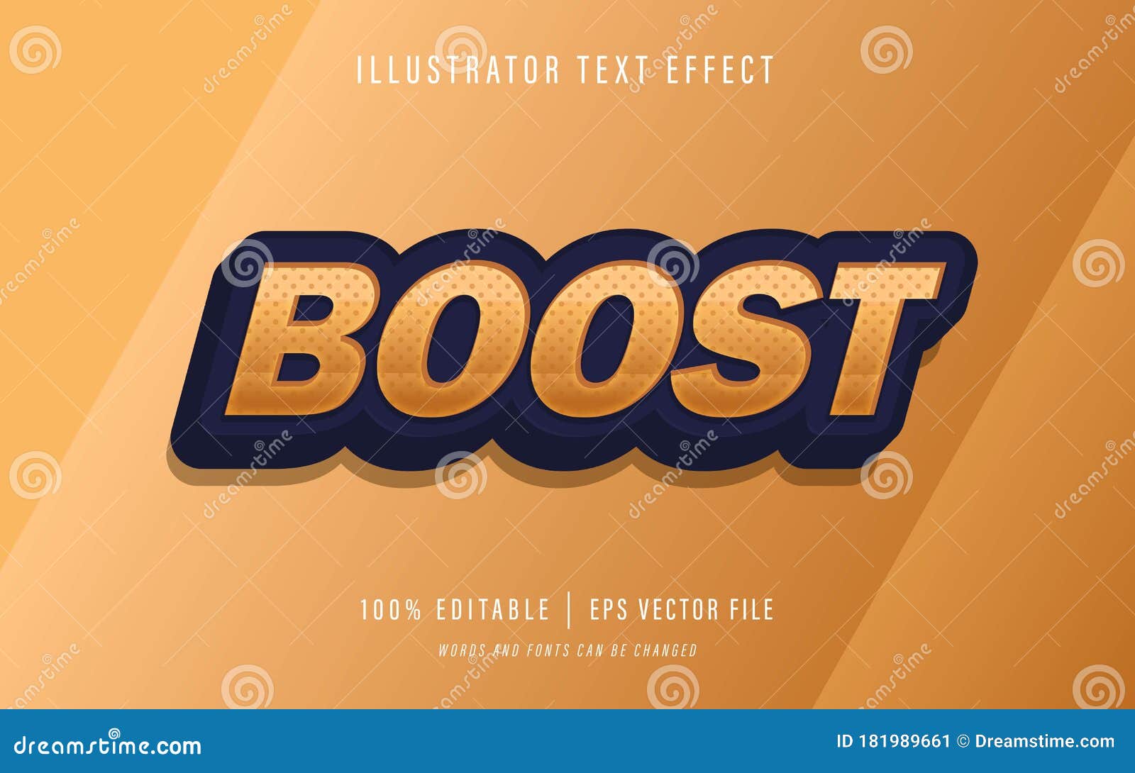 Boost Text Effect - Editable Text Effect Stock Vector - Illustration of ...