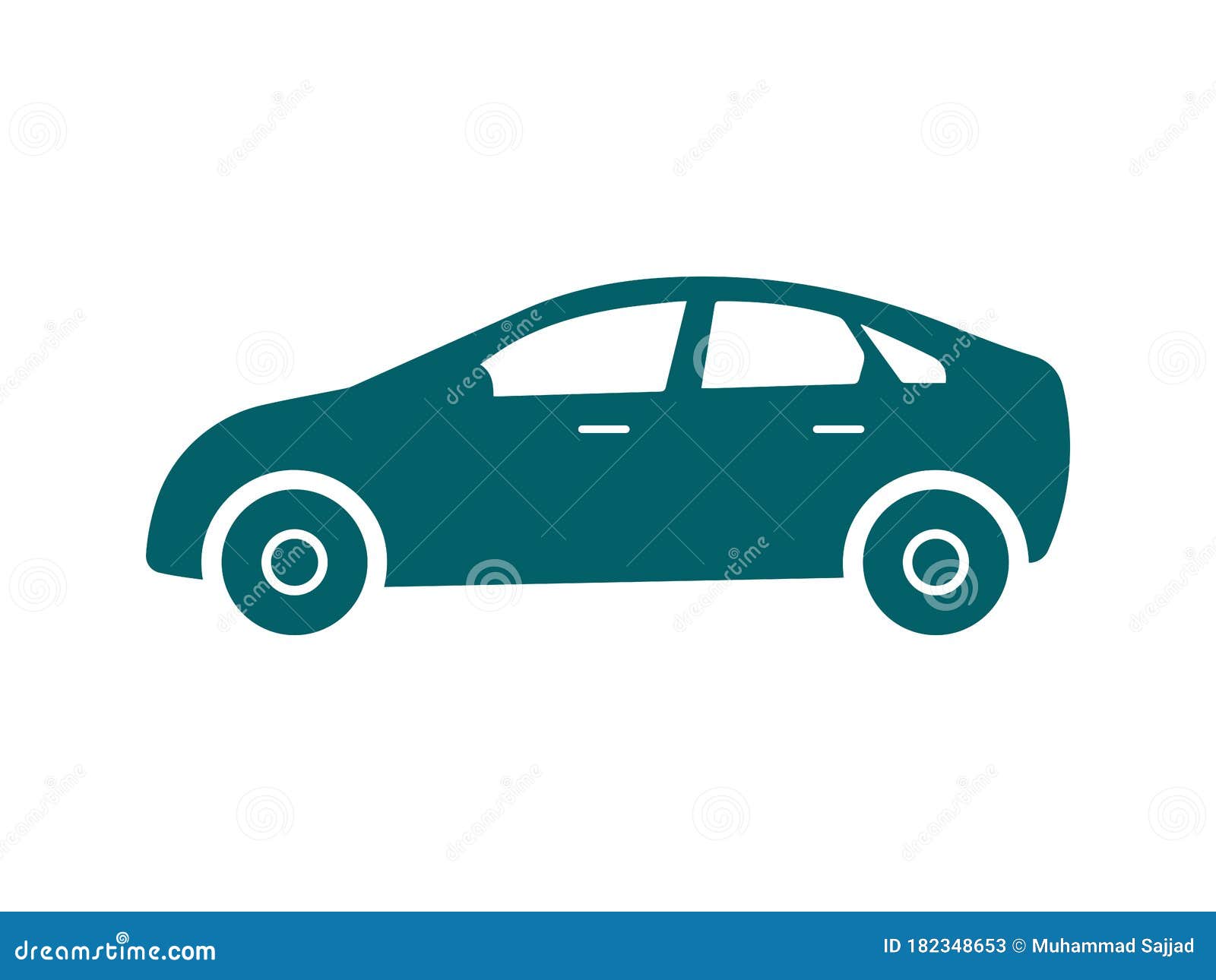 Car Icon - Van Symbol - Traveling Vehicle - Motor Car Icon, Isolated ...