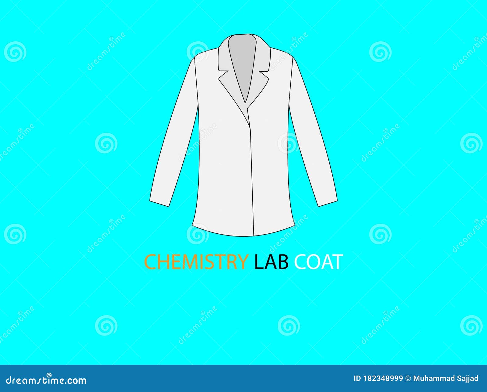 Vector Illustration of Chemistry Lab Coat Stock Vector - Illustration ...