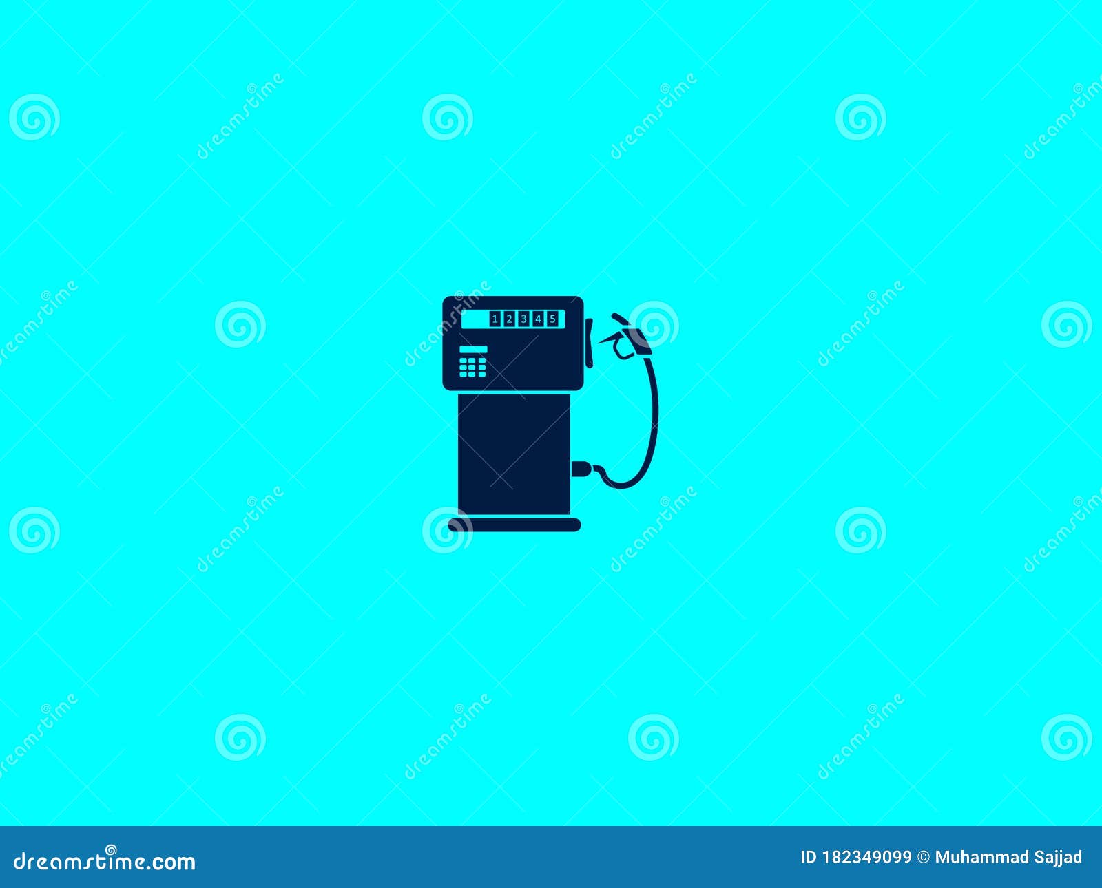 Vector Fuel Station Icon - Fuel Pump Icon Sign - Fuel Symbol Stock ...