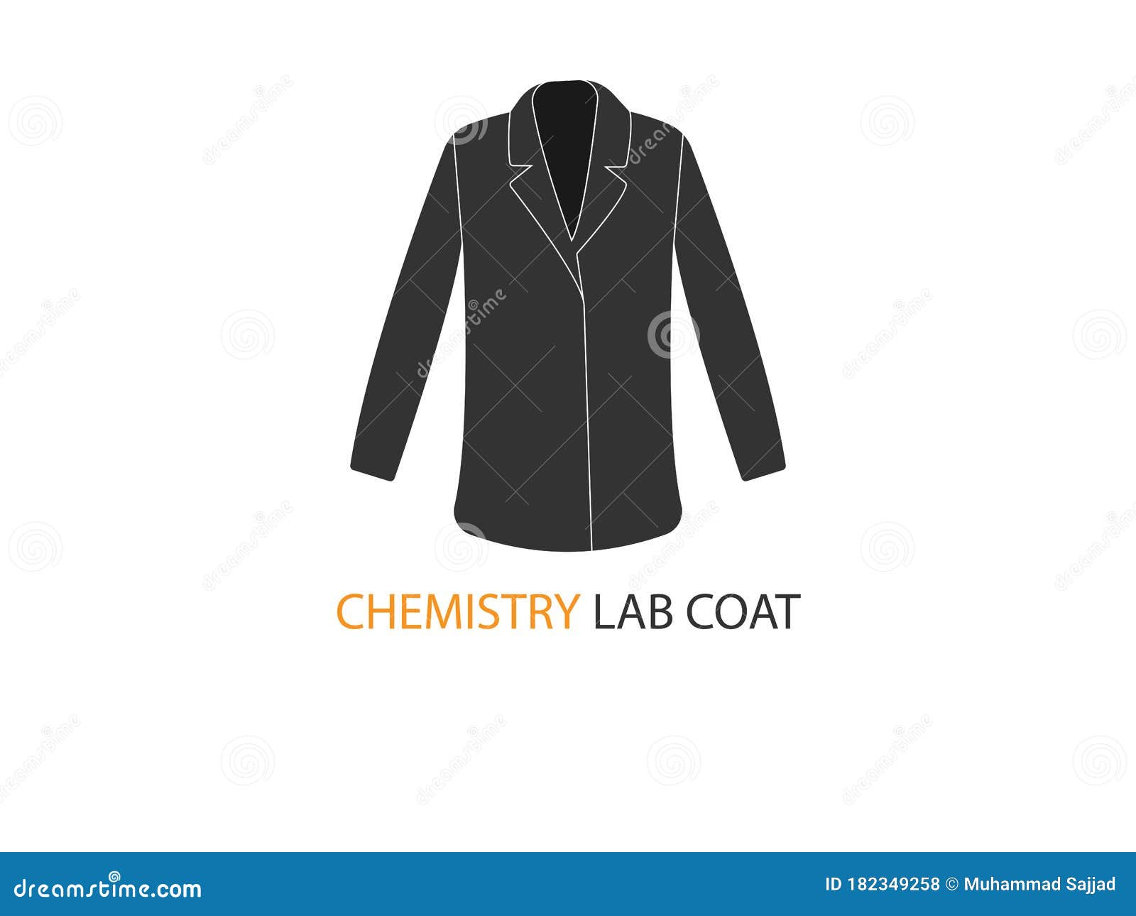 Vector Illustration of Chemistry Lab Coat Stock Vector - Illustration ...